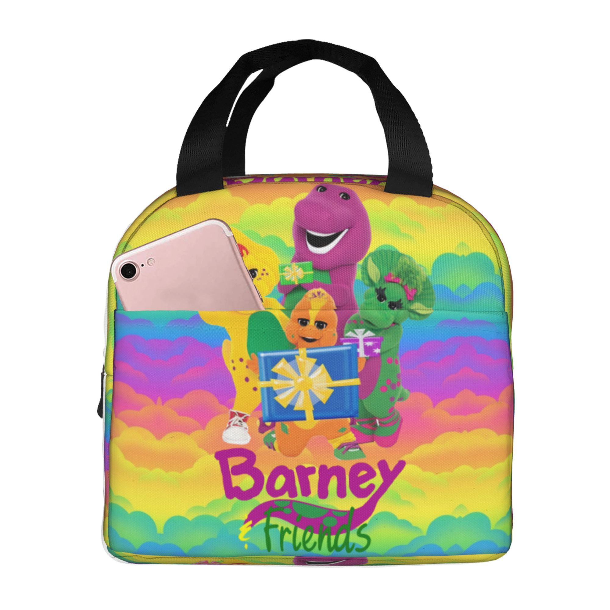 Barney And Friends Lunch Bag Tote Bag Insulated Lunch Box Picnic Beach ...