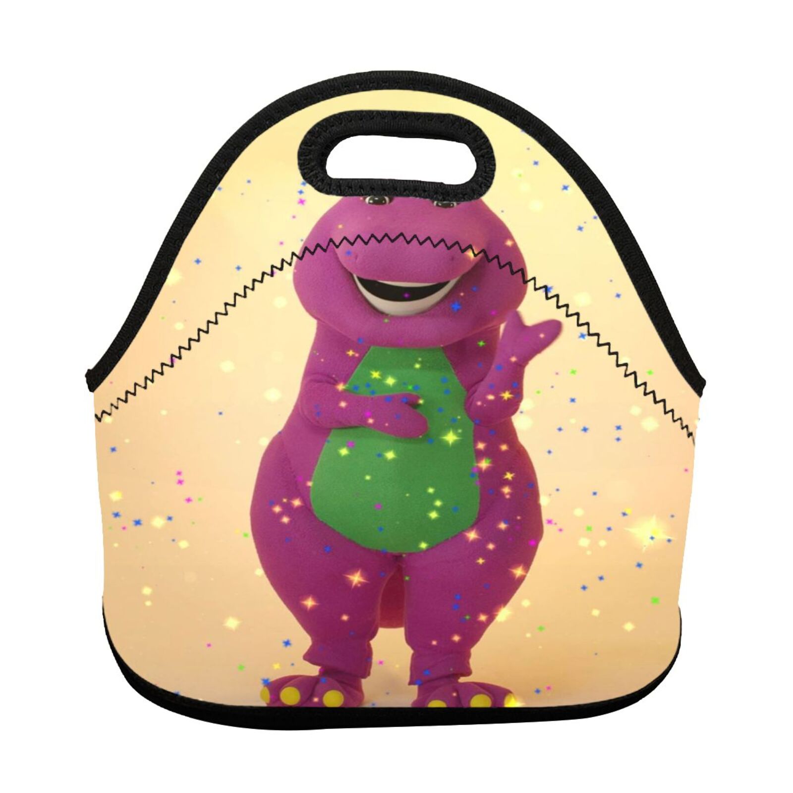 Barney And Friend Neoprene Lunch Bag Insulated Waterproof Lunch Bag ...