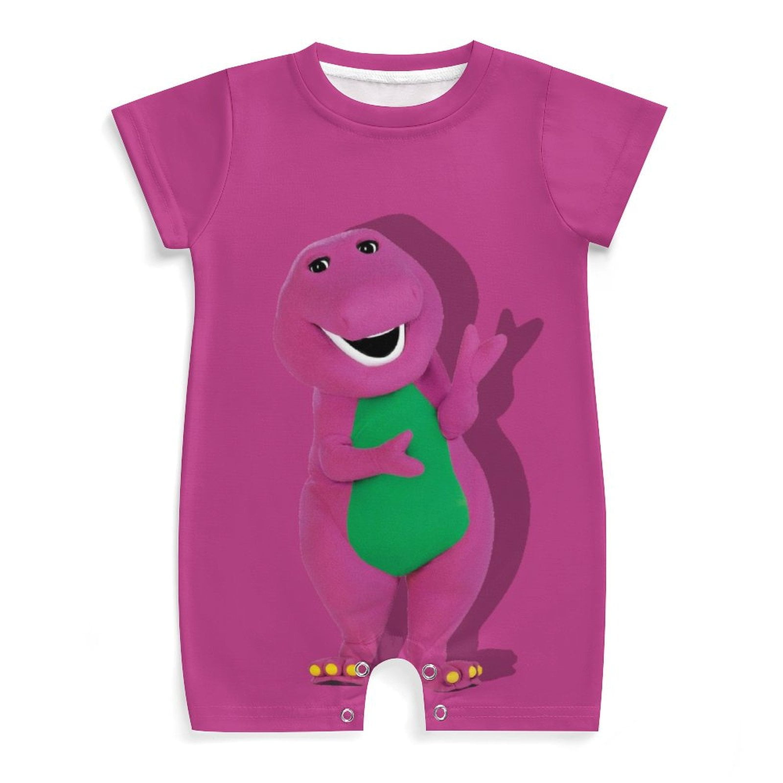 Barney And Friends Newborn Baby Outfit Short Sleeve Romper Bodysuit ...