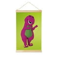 Barney And Friends Poster Canvas Wooden Shaft Hanging Poster Home Decor ...
