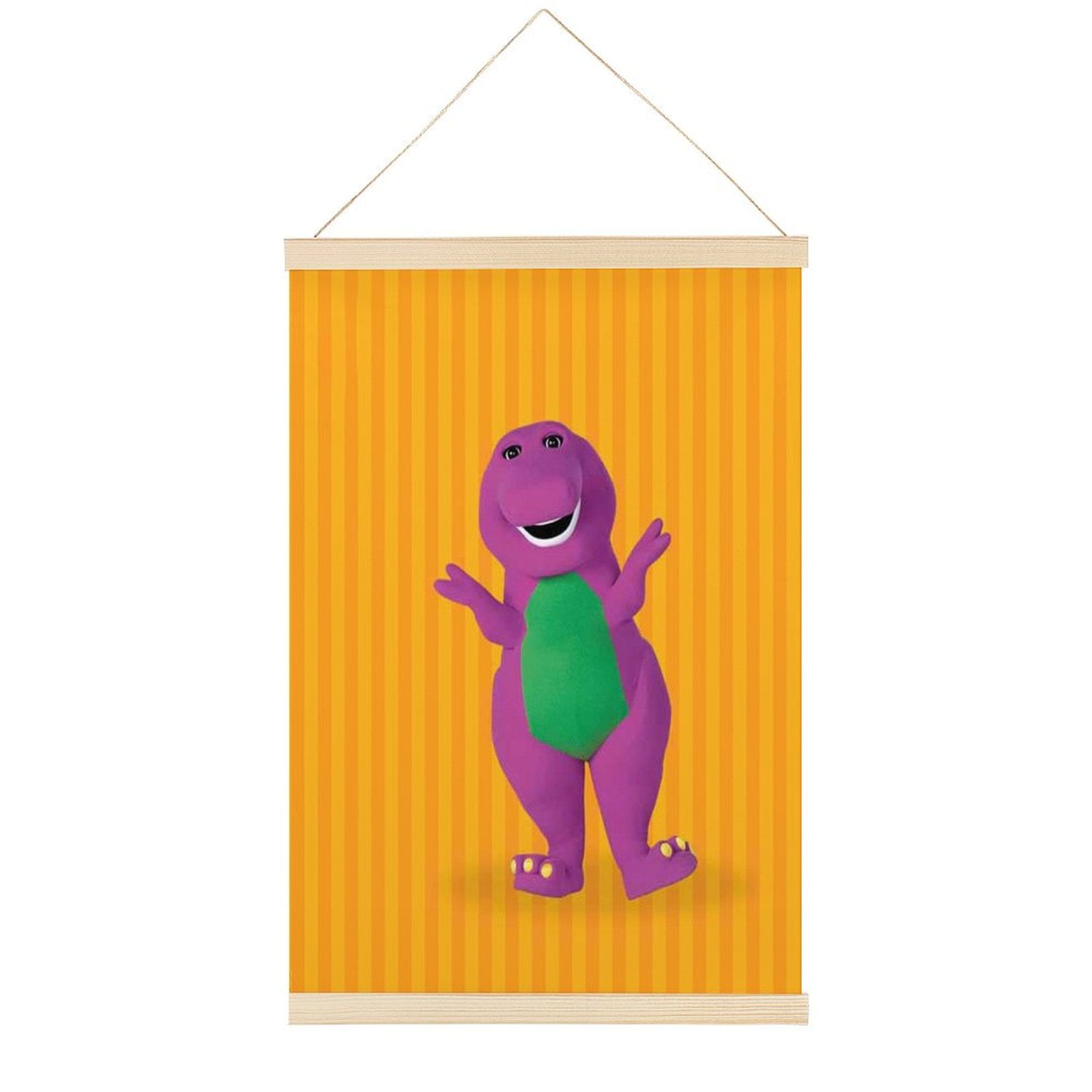 Barney And Friends Scroll Magnetic Poster Wall Picture Art Wood Frame ...