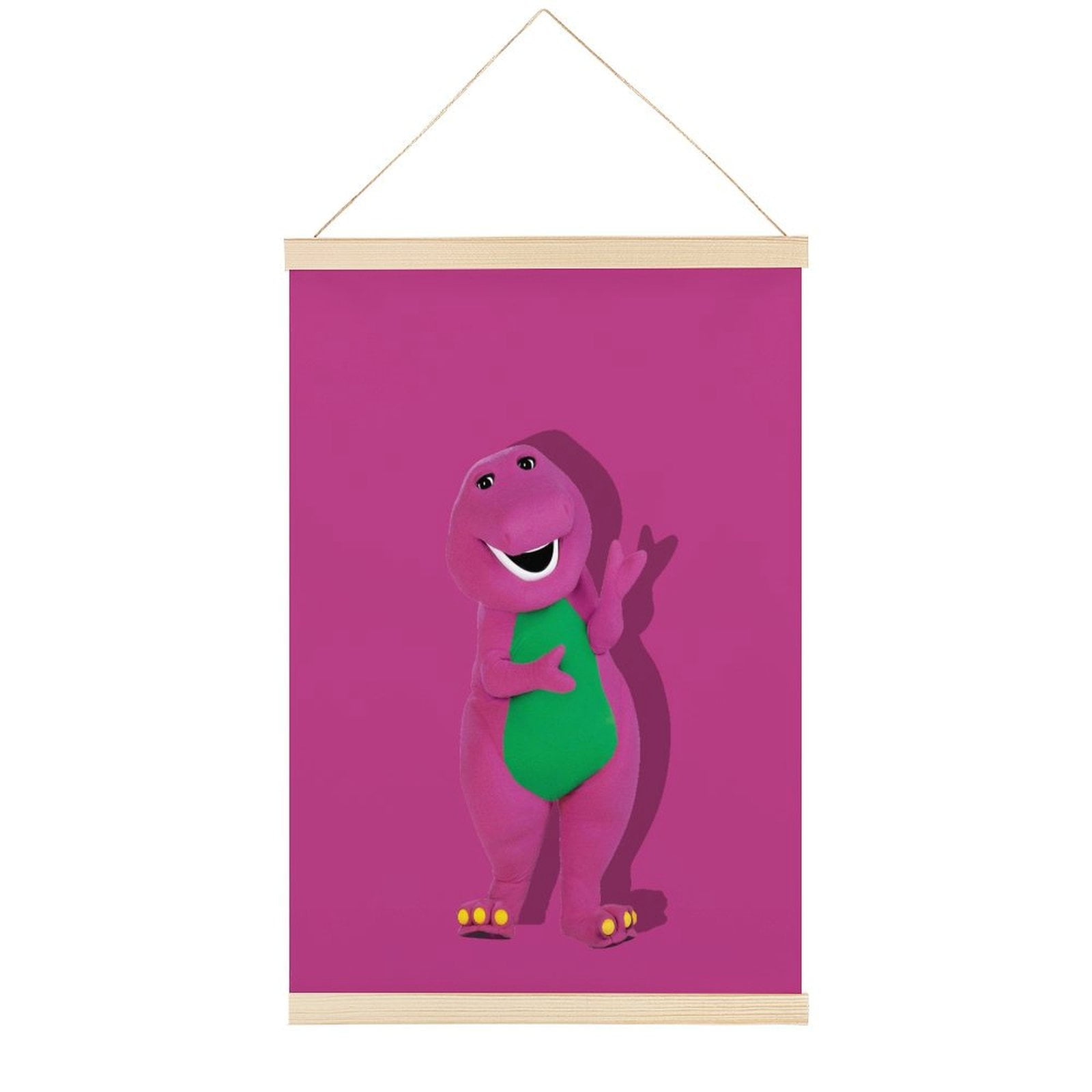 Barney And Friends Scroll Magnetic Poster Wall Picture Art Wood Frame ...