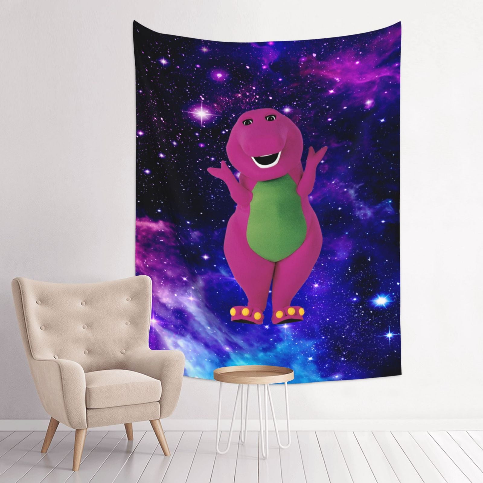 Barney And Friend Wall Art Cartoon Tapestry Hanging In Bedroom Living ...
