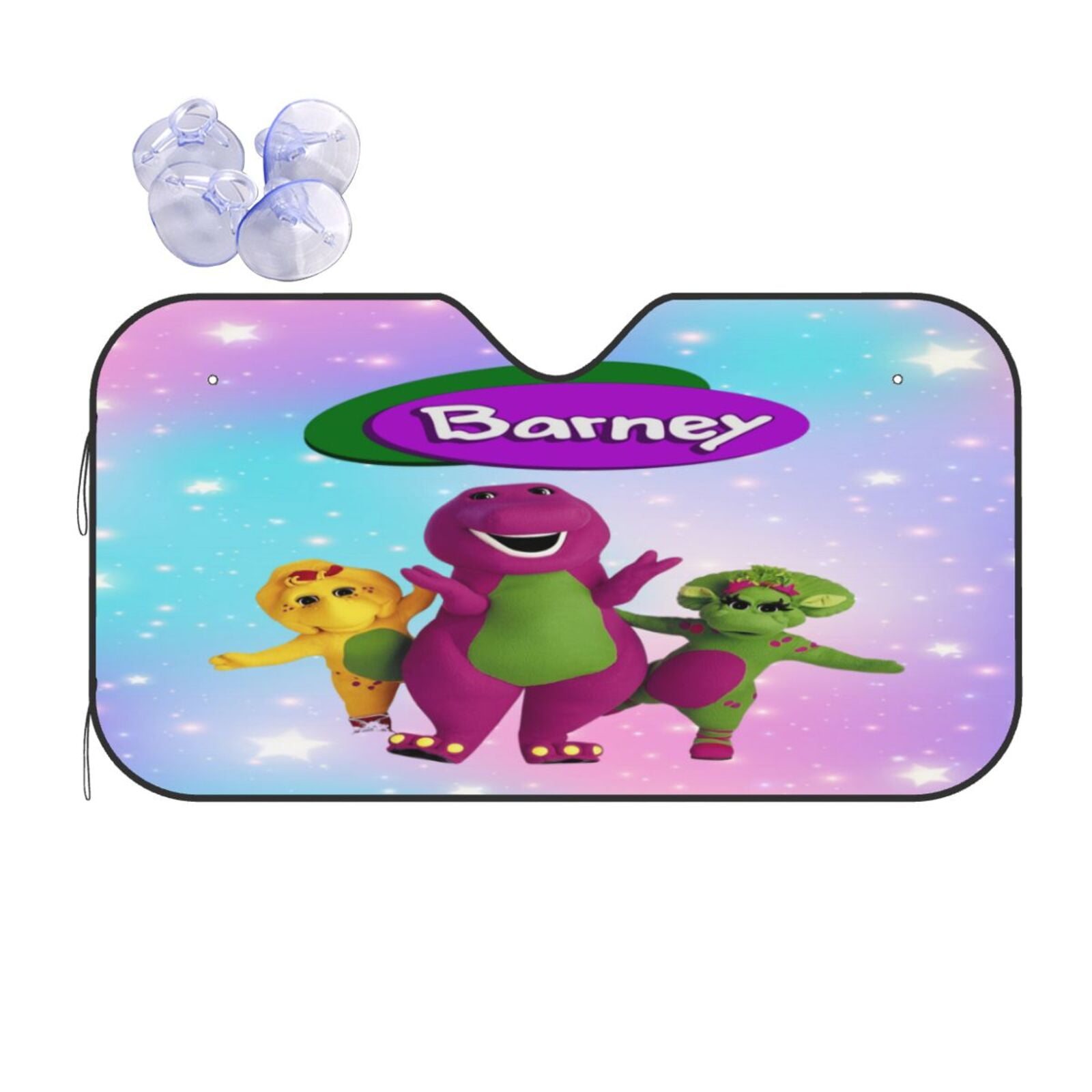 Barney And Friends Windshield Sun Shade Front Protector Folding Car Sun ...