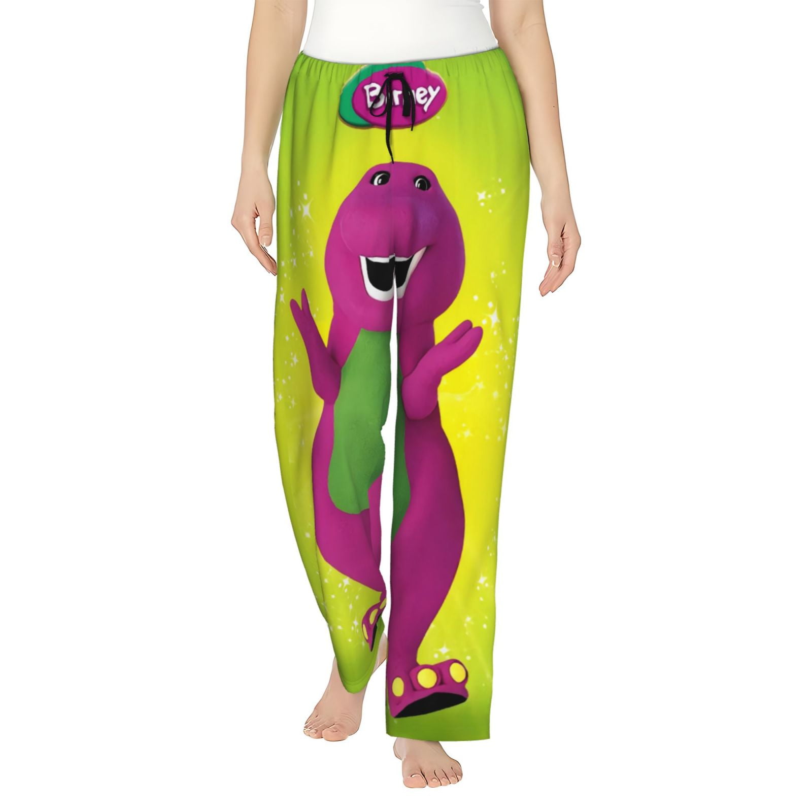 Barney And Friends Womens Pajama Pants Comfy All Over Print Lounge