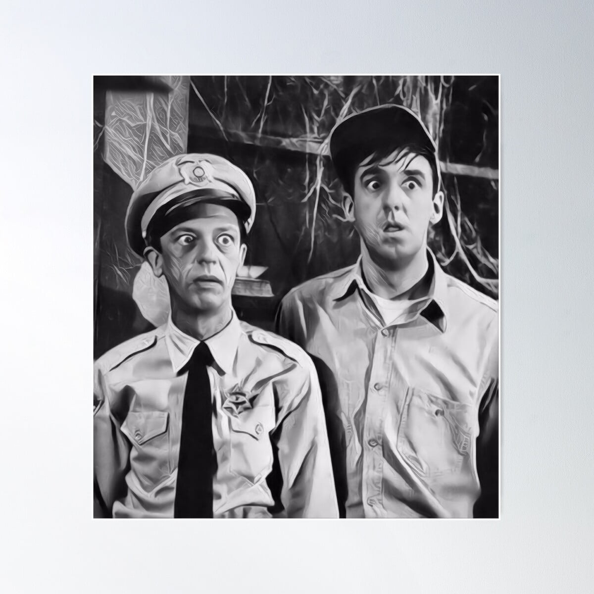 Barney And Gomer Poster Wall Art, Modern Wall Decor For Living Room ...