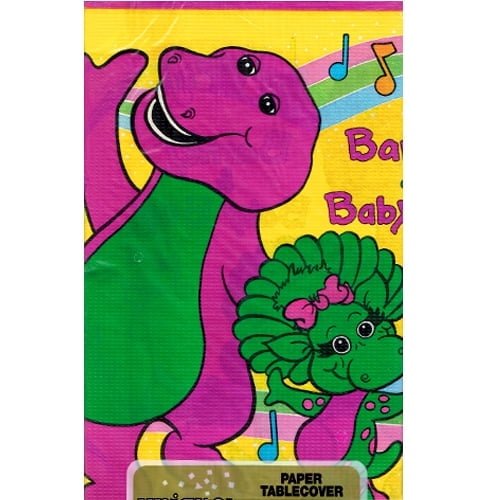 Barney & Baby Bop Vintage 1992 Paper Table Cover (1ct) - Walmart.com