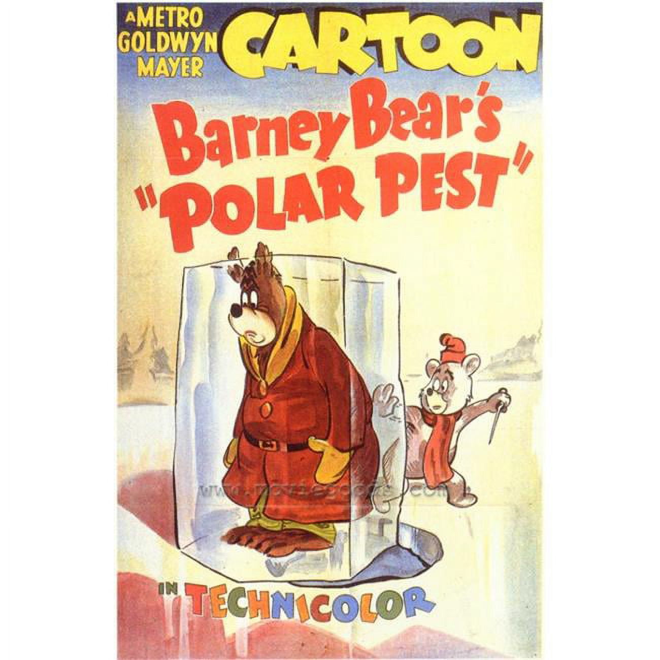 Barney Bears Polar Fest Movie Poster - 27 x 40 in. - Walmart.com