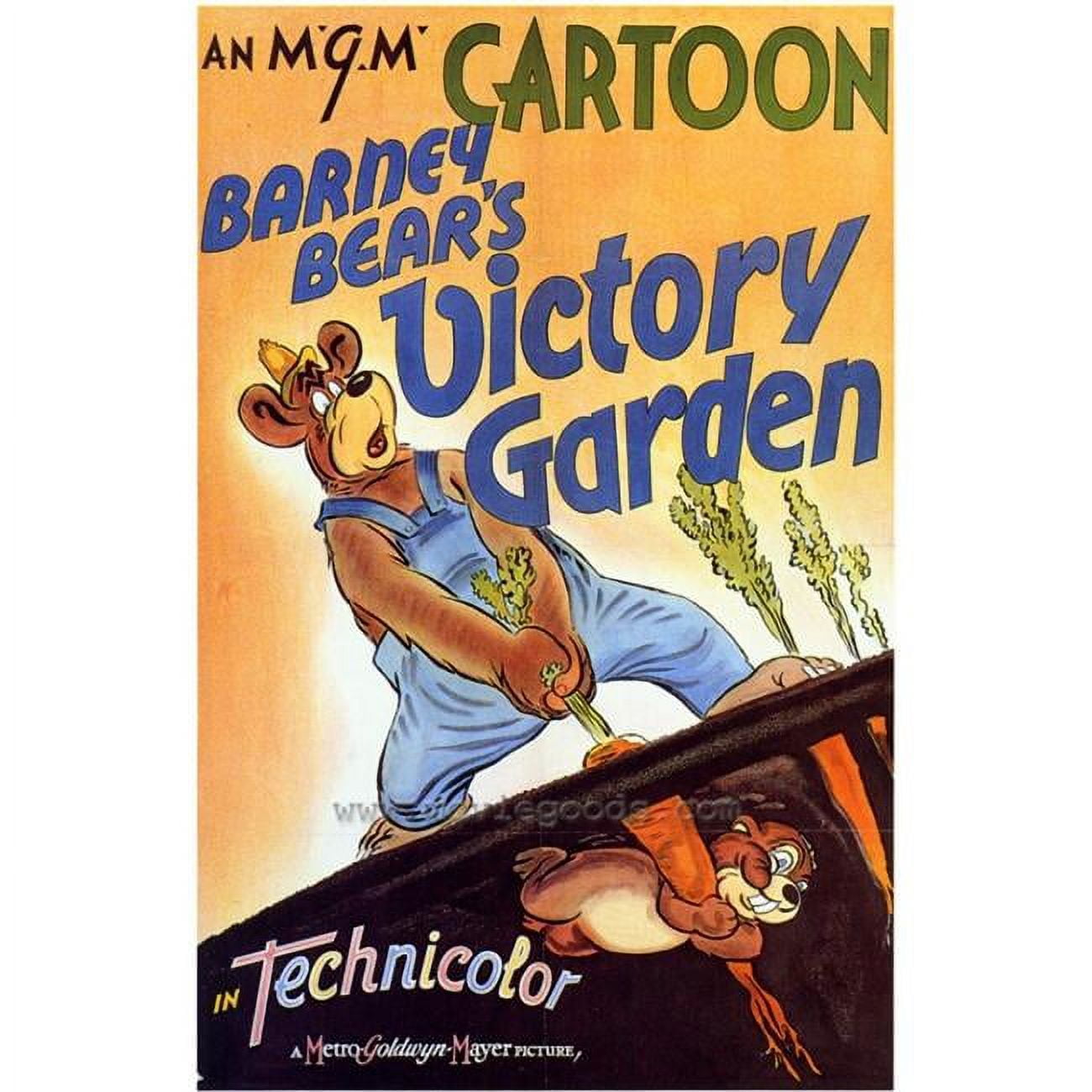 Barney Bears Victory Garden Movie Poster - 27 x 40 in. - Walmart.com