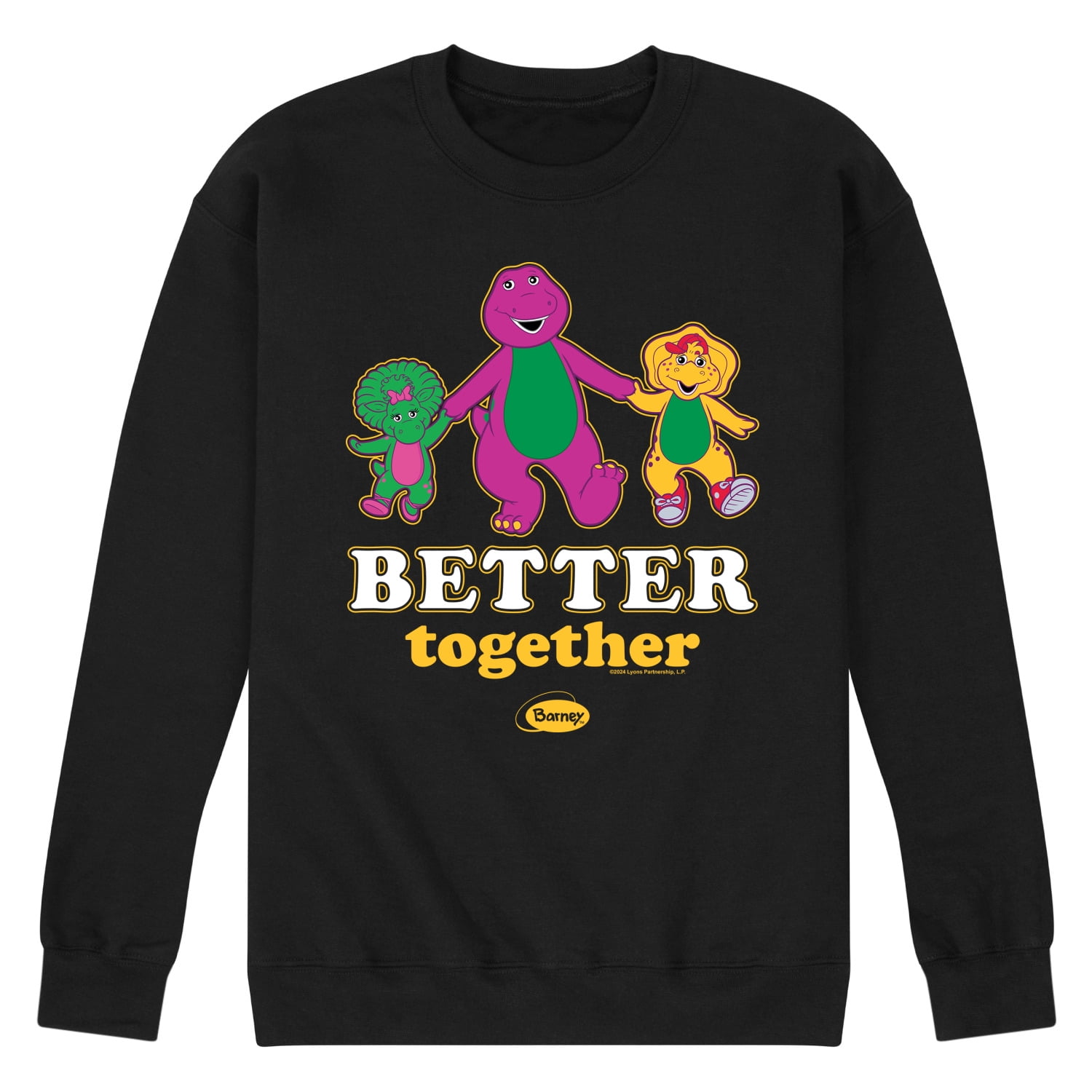 Barney - Better Together - Men's Crew Fleece Sweatshirt - Walmart.com
