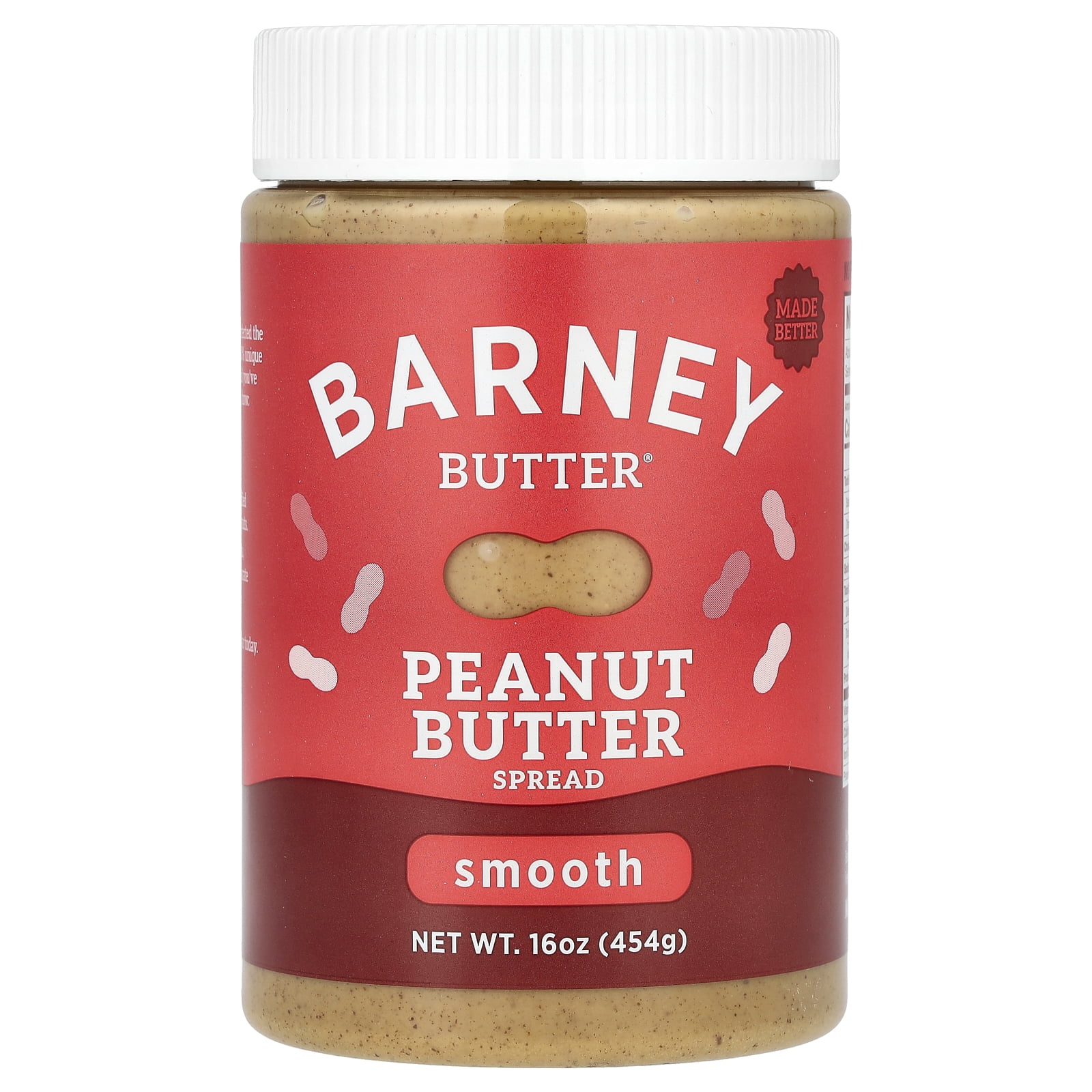 Barney Butter Smooth Peanut Butter Spread 16 oz - Walmart.com