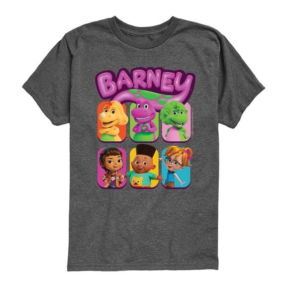 Barney - Cgi Grid - Youth Boys Short Sleeve Graphic T-Shirt - Walmart.com