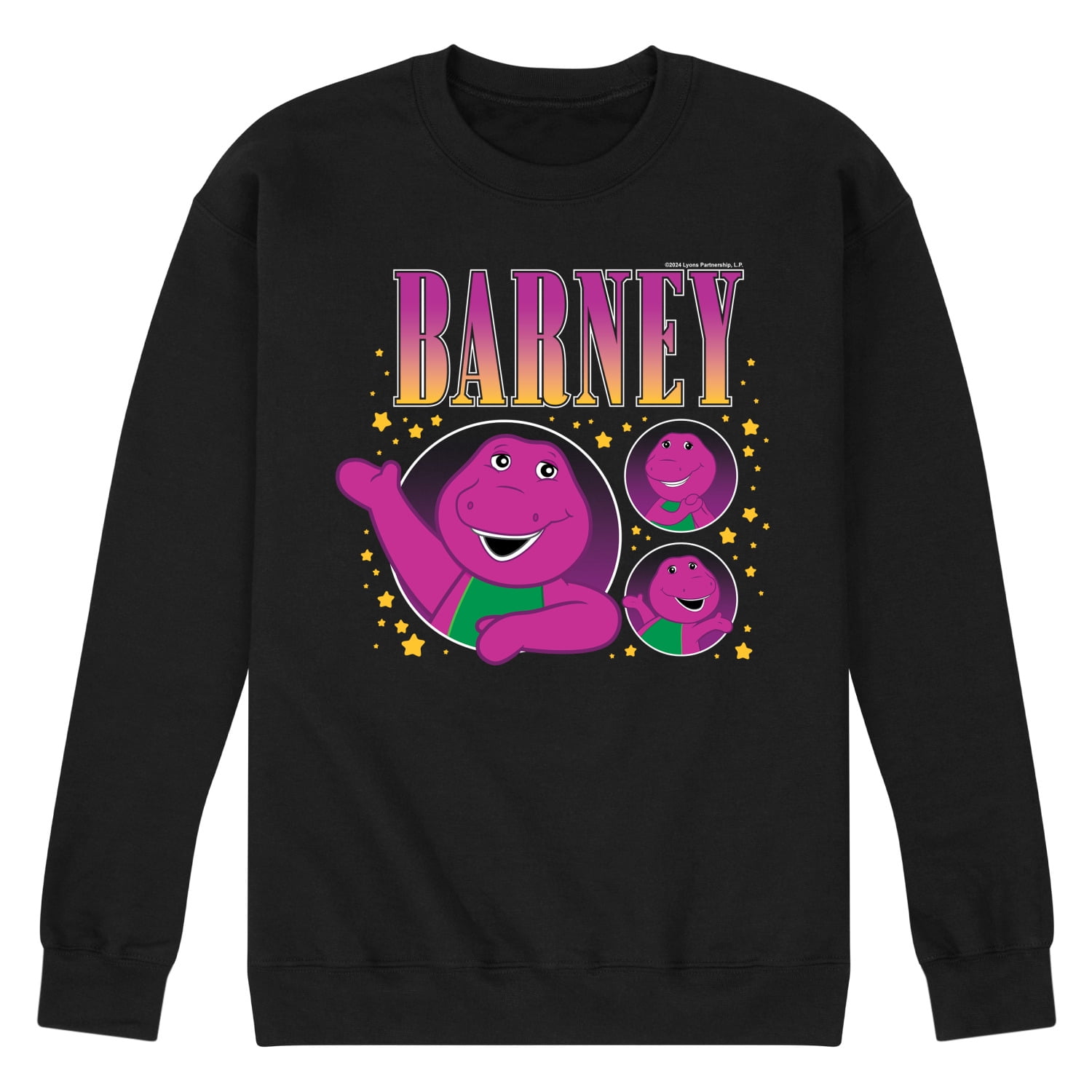 Barney - Character Grid - Men's Crew Fleece Sweatshirt - Walmart.com