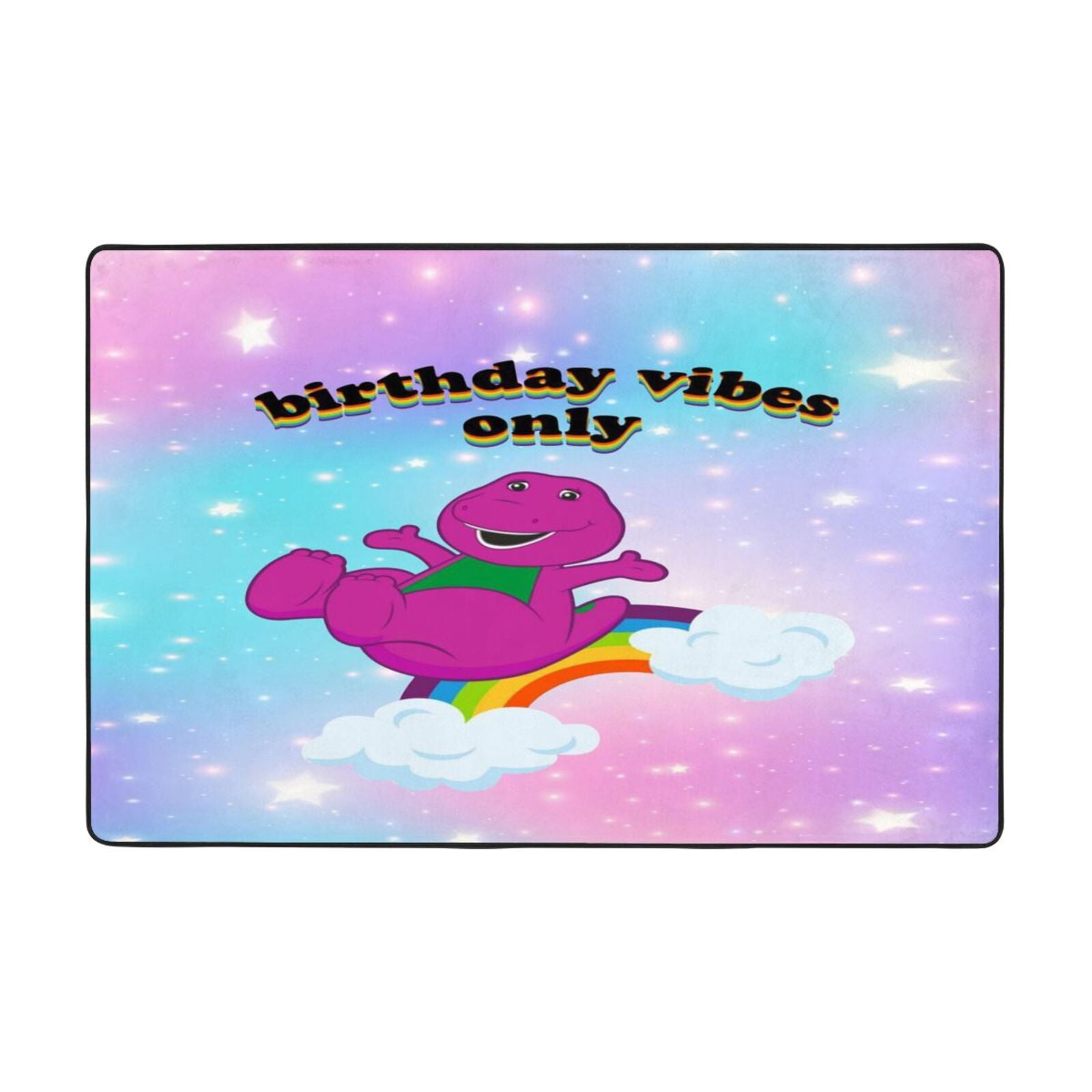 Barney Dinosaur Friends Area Rug Cartoon Rug Modern 3D Digital Print ...