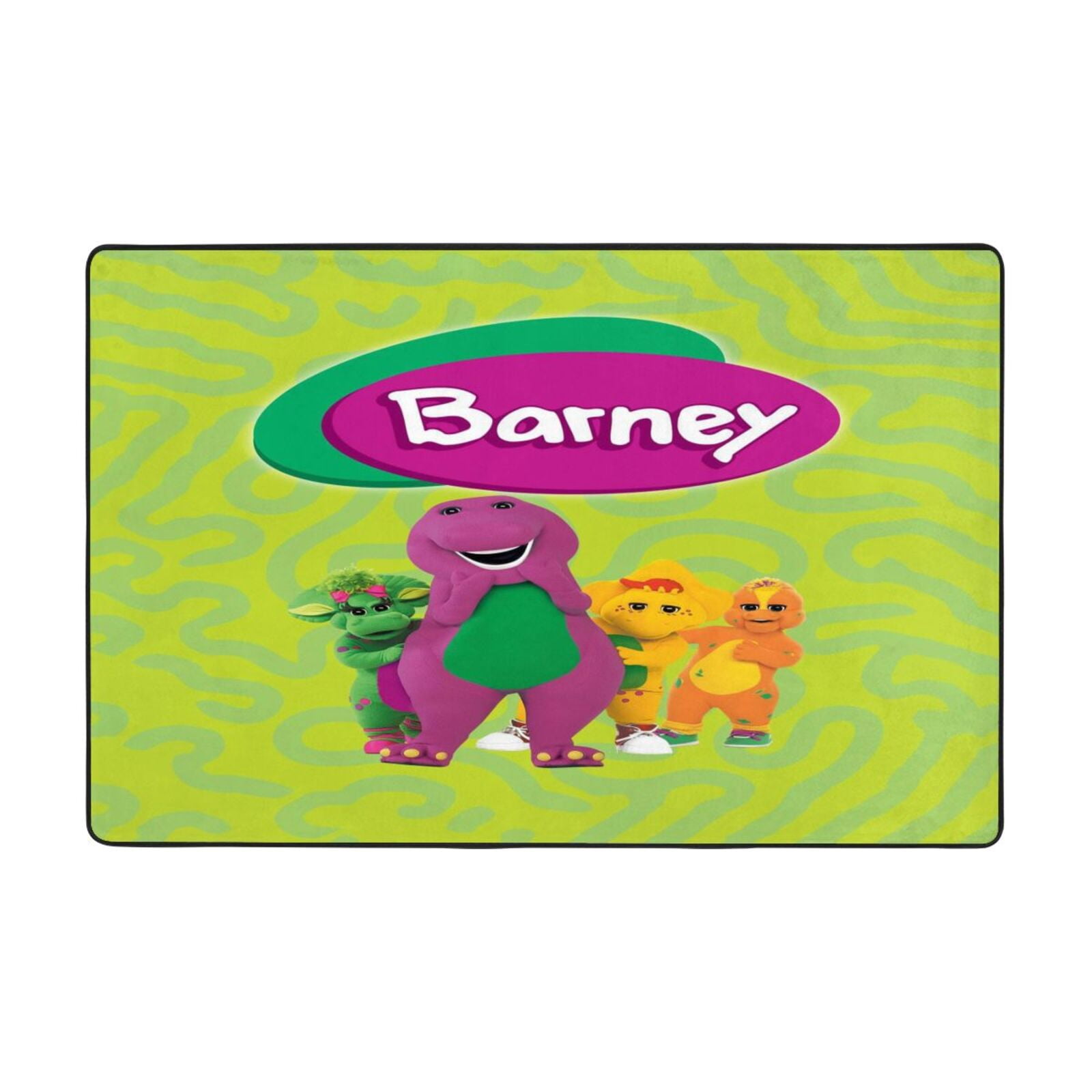 Barney Dinosaur Friends Area Rug Cartoon Rug Modern 3D Digital Print ...