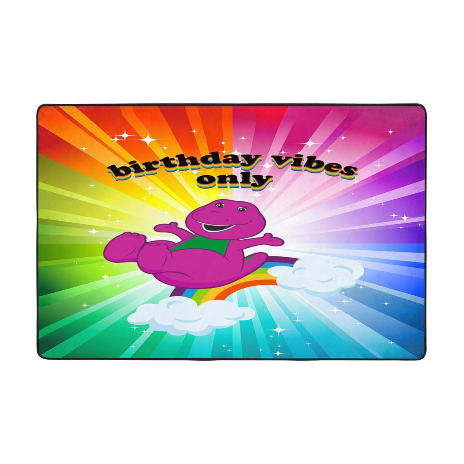 Barney Dinosaur Friends Area Rug Cartoon Rug Modern 3D Digital Print ...