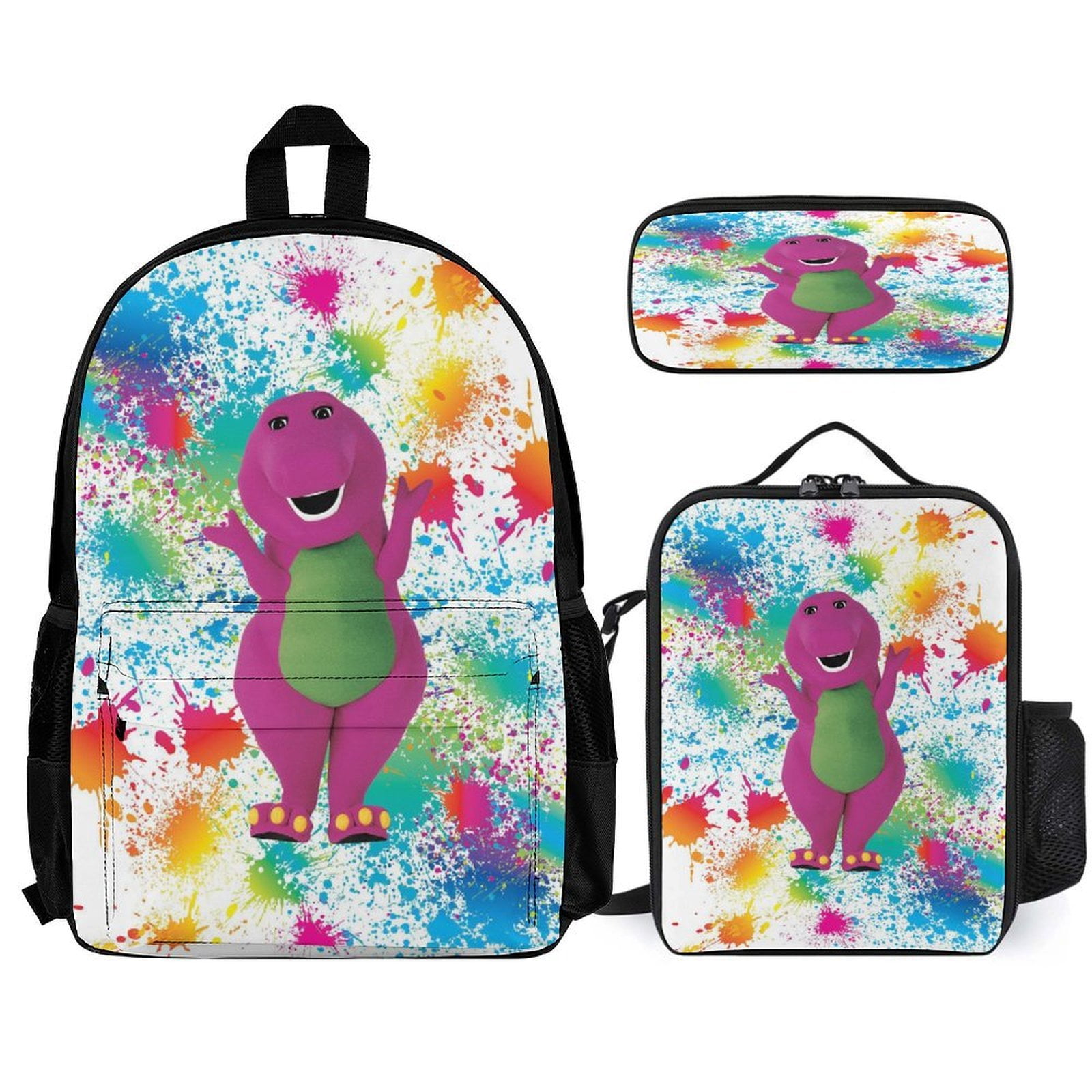Barney Dinosaur Friends Backpack Set 16.5In Backpacks with Pencil Case ...