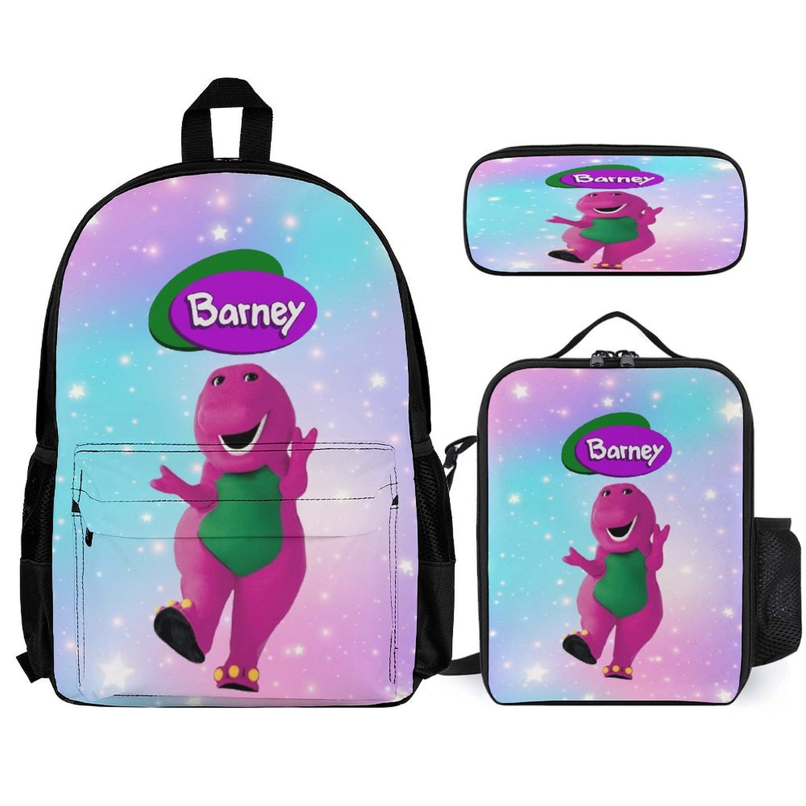 Barney Dinosaur Friends Backpack Set 16.5In Backpacks with Pencil Case ...