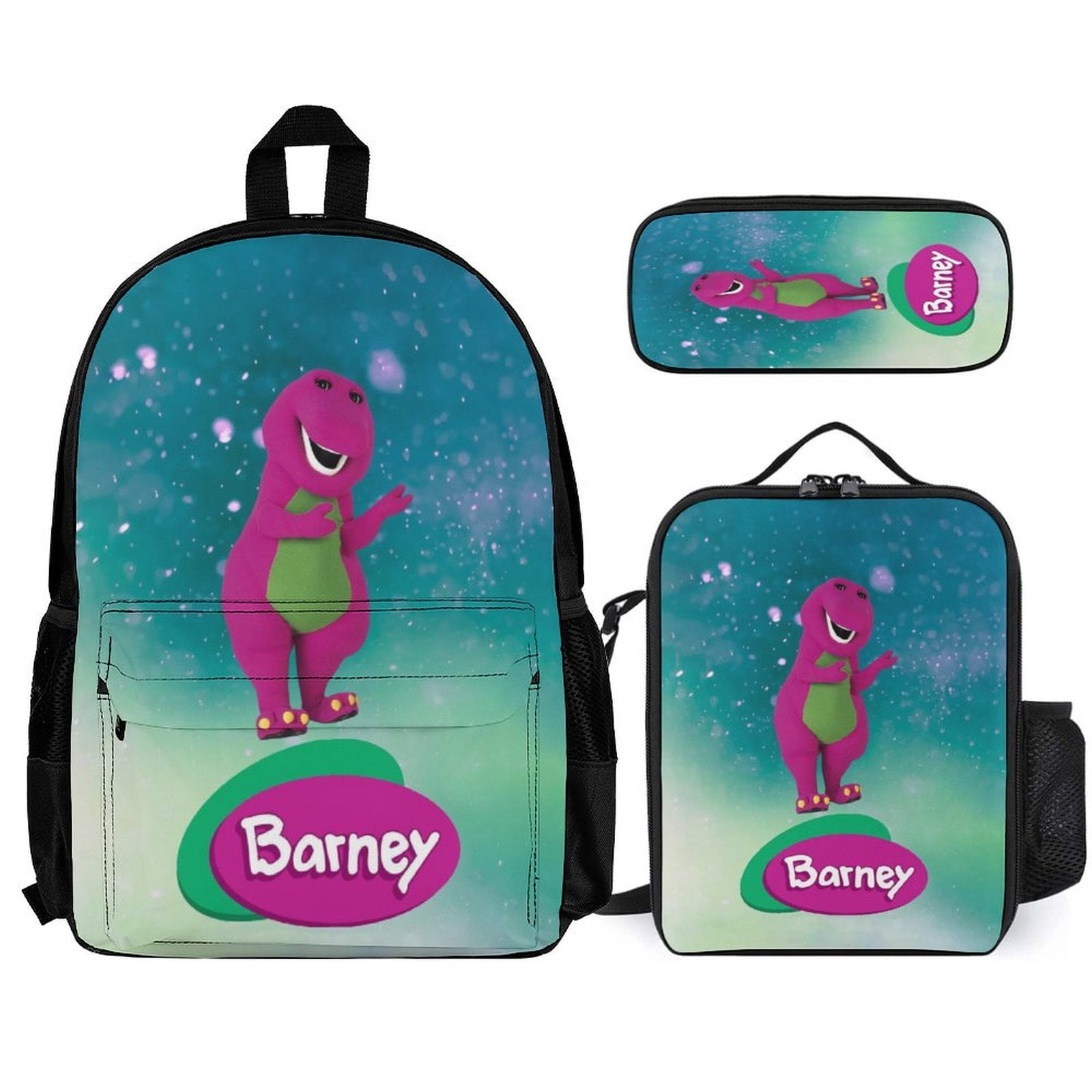 Barney Dinosaur Friends Backpack Set 16.5In Backpacks with Pencil Case ...