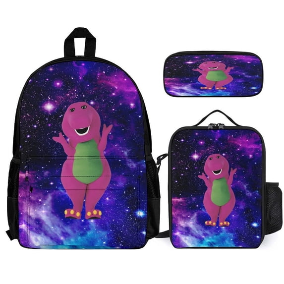 Barney Dinosaur Friends Backpack Set 16.5In Backpacks with Pencil Case ...