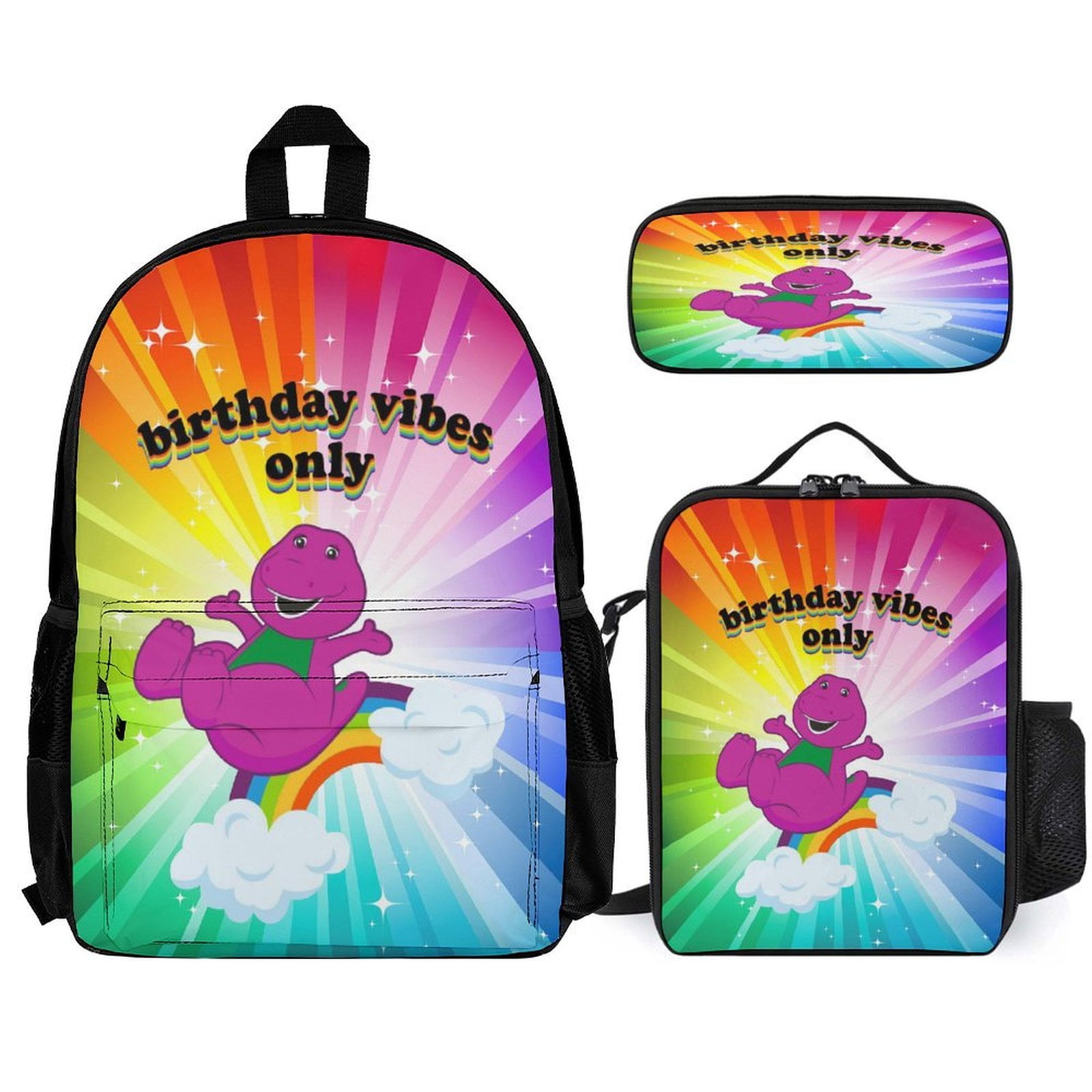 Barney Dinosaur Friends Backpack Set 16.5In Backpacks with Pencil Case ...