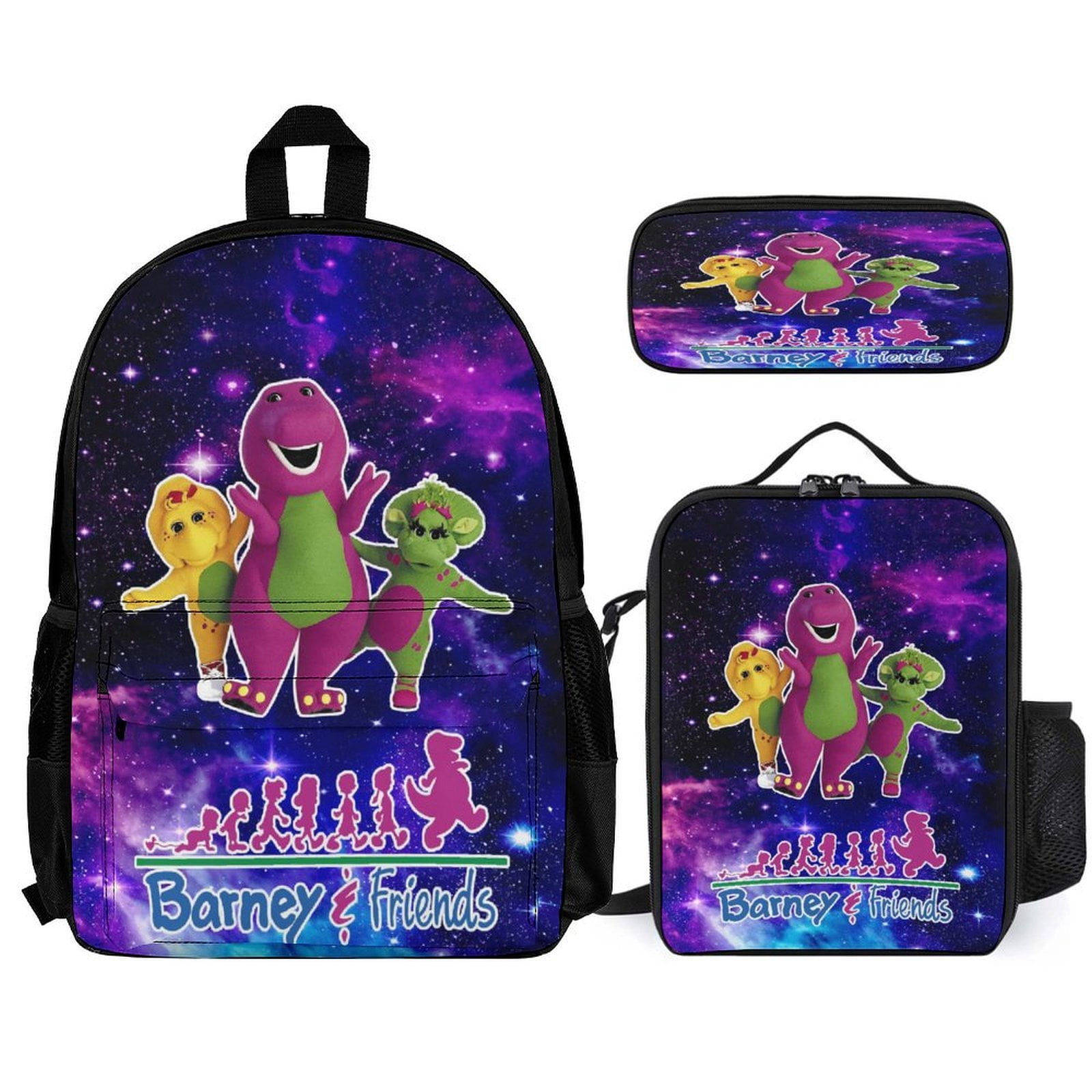 Barney Dinosaur Friends Backpack Set 16.5In Backpacks with Pencil Case ...