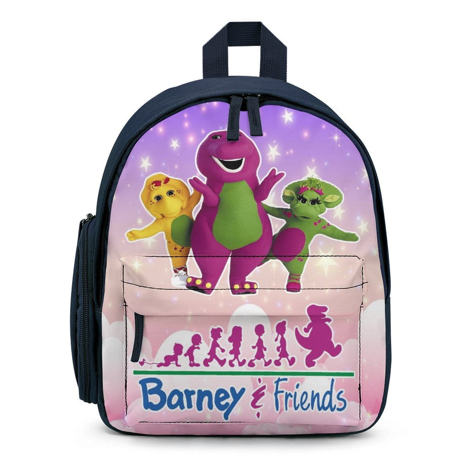 Barney Dinosaur Friends Backpack for Men Women Small Backpack with ...