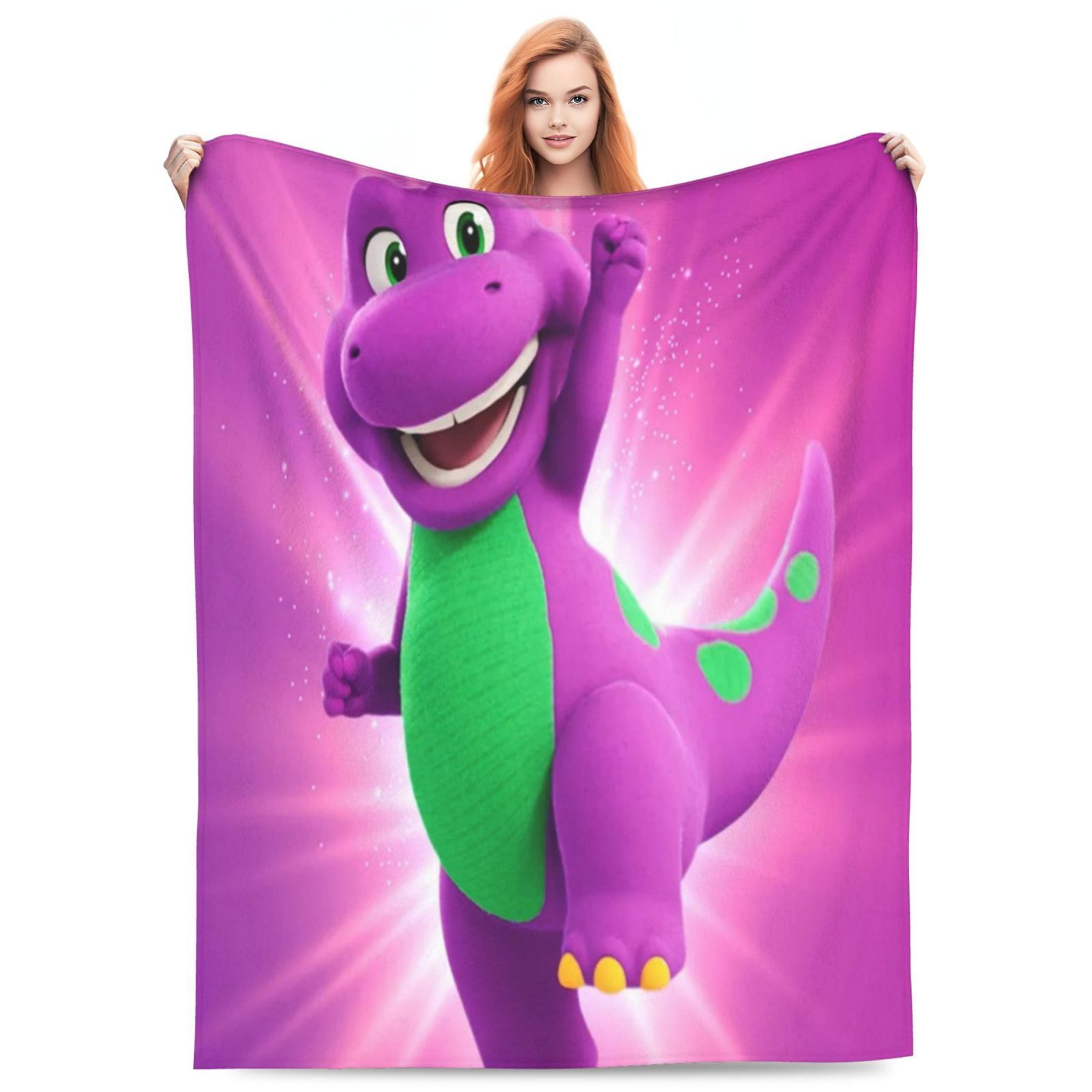 Barney Dinosaur Friends Blankets Lightweight Throw Blanket Soft Fleece ...
