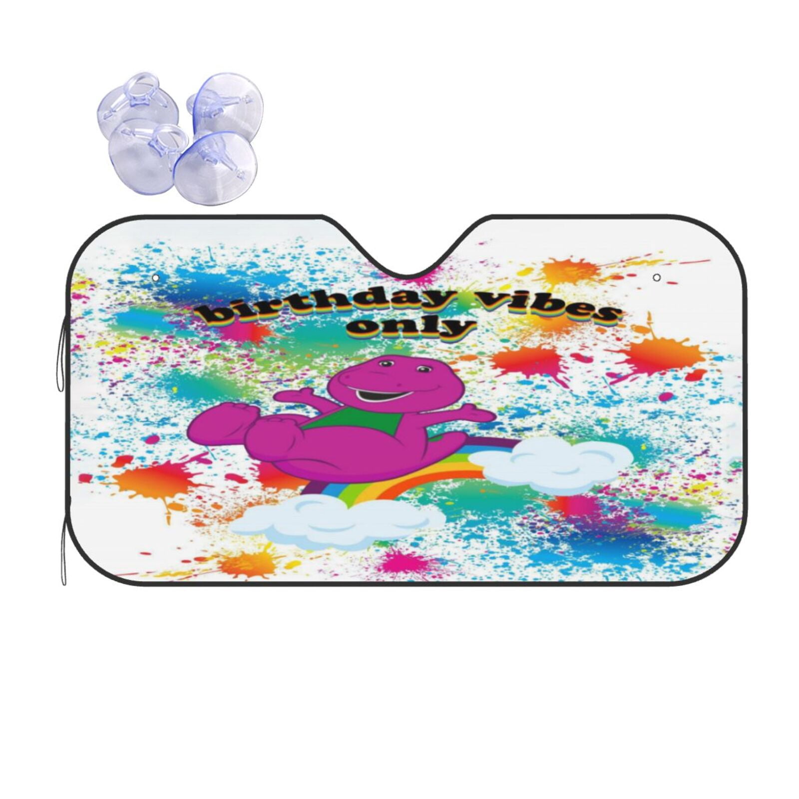 Barney Dinosaur Friends Car Sunshade Front Windshield Sun Shades Car ...