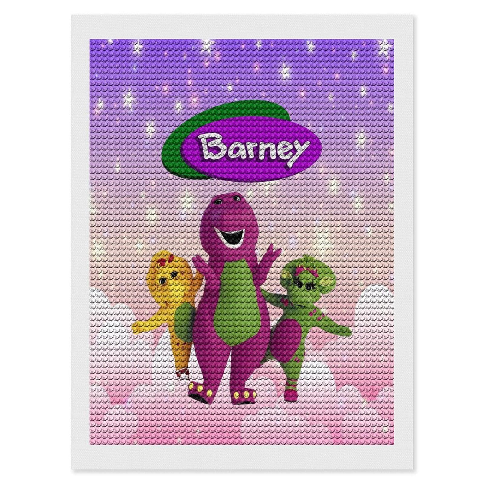 Barney Dinosaur Friends Diamond Art Kits for Adults Kids,DIY 5D Round ...