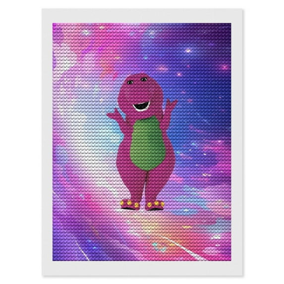 Barney Dinosaur Friends Diamond Art Kits for Adults Kids,DIY 5D Round ...