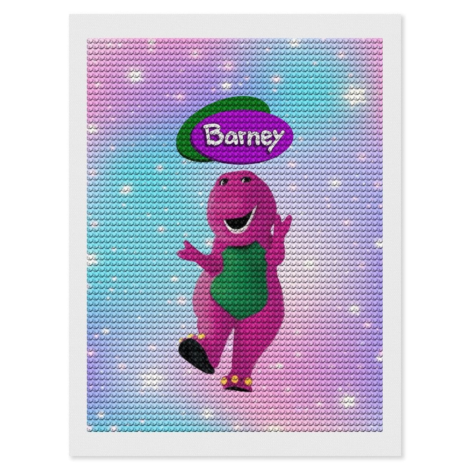 Barney Dinosaur Friends Diamond Art Kits for Adults Kids,DIY 5D Round ...