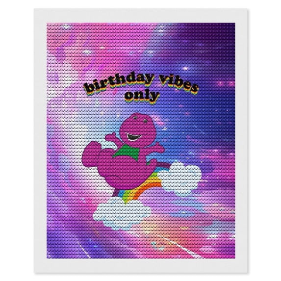 Barney Dinosaur Friends Diamond Art Kits for Adults Kids,DIY 5D Round ...