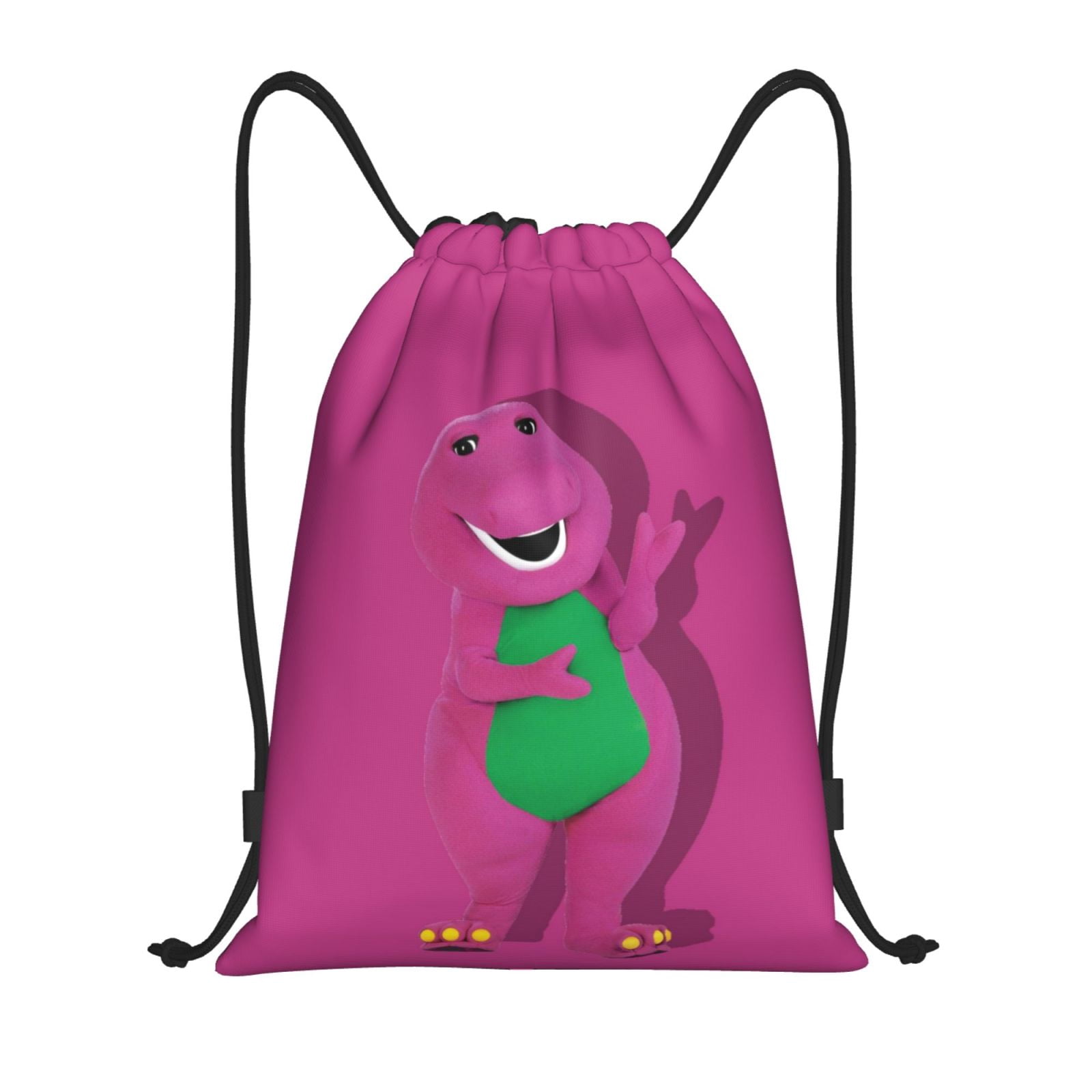 Barney Dinosaur Friends Drawstring Bags Large Capacity Shopping Bag ...