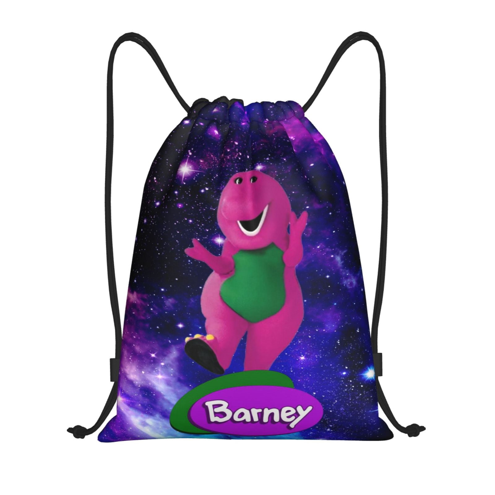 Barney Dinosaur Friends Drawstring Bags Large Capacity Shopping Bag ...