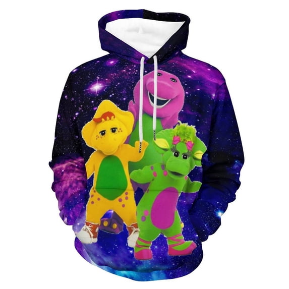 Barney Dinosaur Friends Hoodie Costume Cosplay Sweatshirt Sweater 3D ...