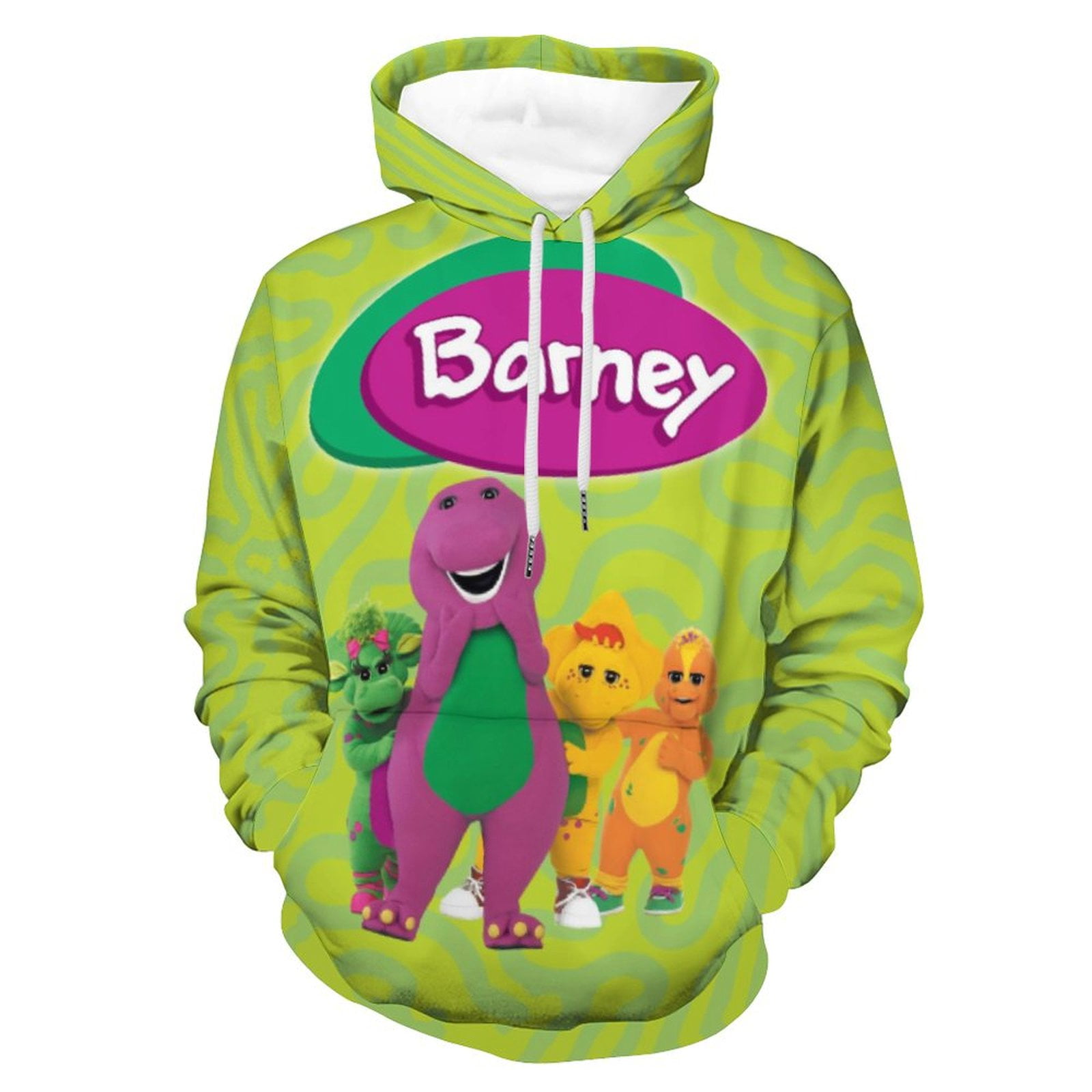 Barney Dinosaur Friends Hoodie Costume Cosplay Sweatshirt Sweater 3D ...