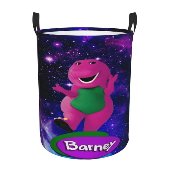 Barney Dinosaur Friends Laundry Basket with Handle Waterproof Fabric ...