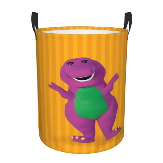 Barney Dinosaur Friends Laundry Basket with Handle Waterproof Fabric ...