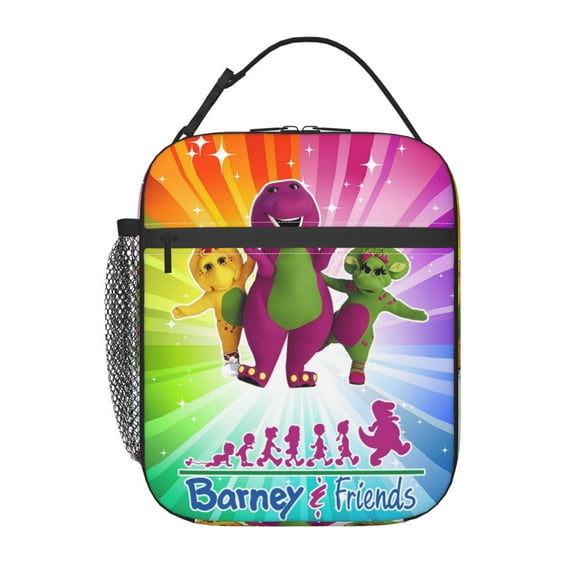 Barney Dinosaur Friends Lunch Bag Portable Lnsulation Lunch Box ...