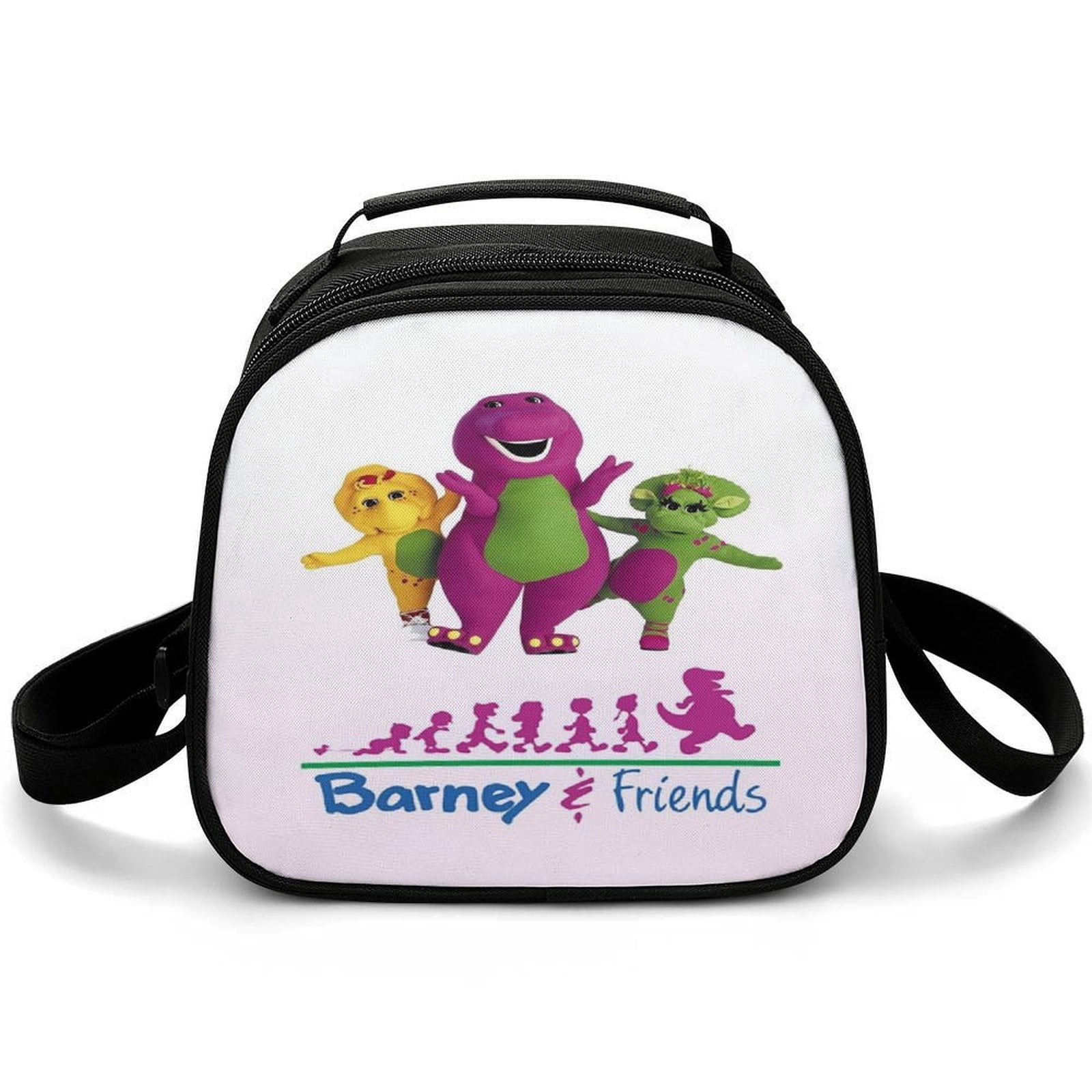 Barney Dinosaur Friends Lunch Box with Portable Tableware Lunch Bag ...