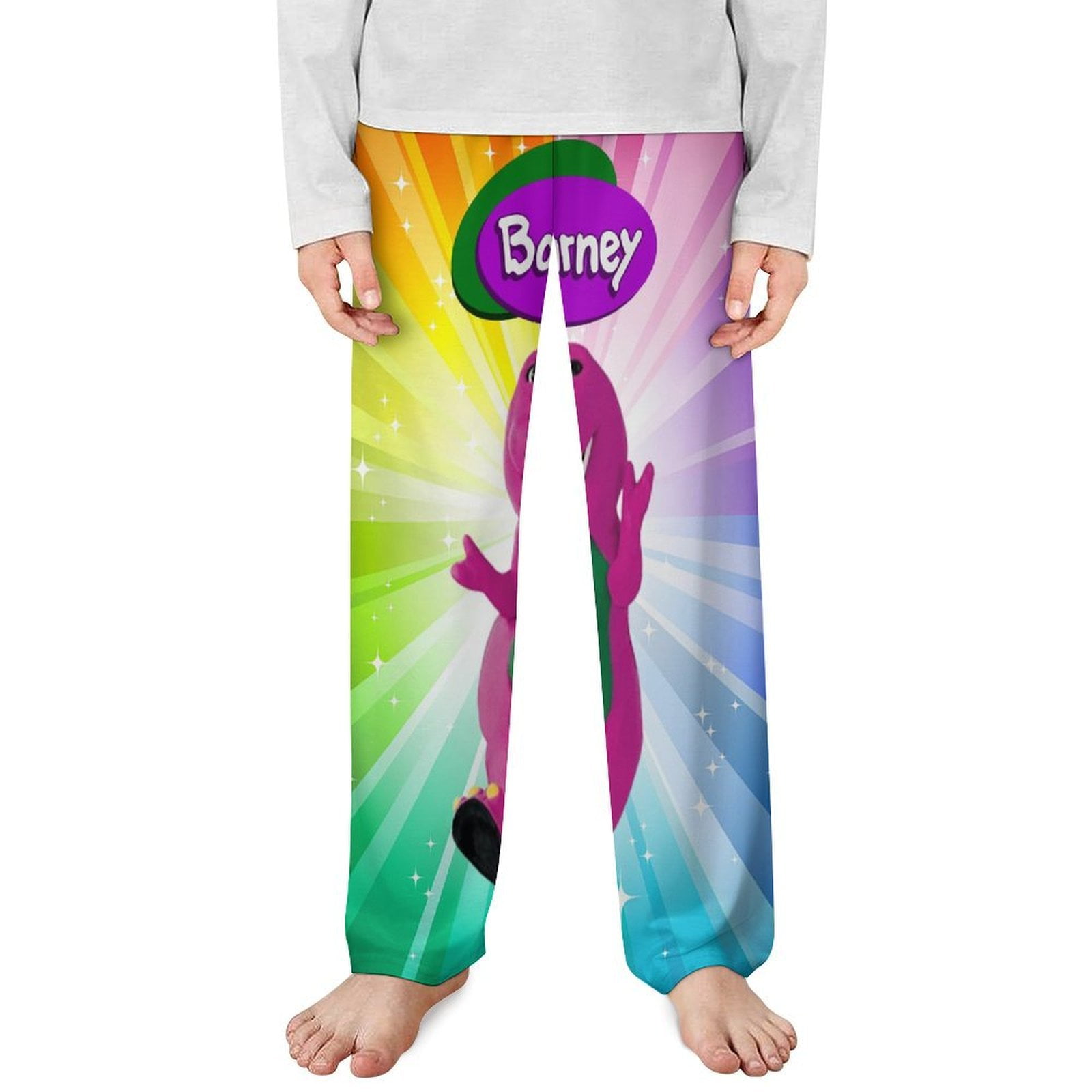 Barney Dinosaur Friends Pajama Pants Cartoon Casual Lounge PJ Bottoms ...