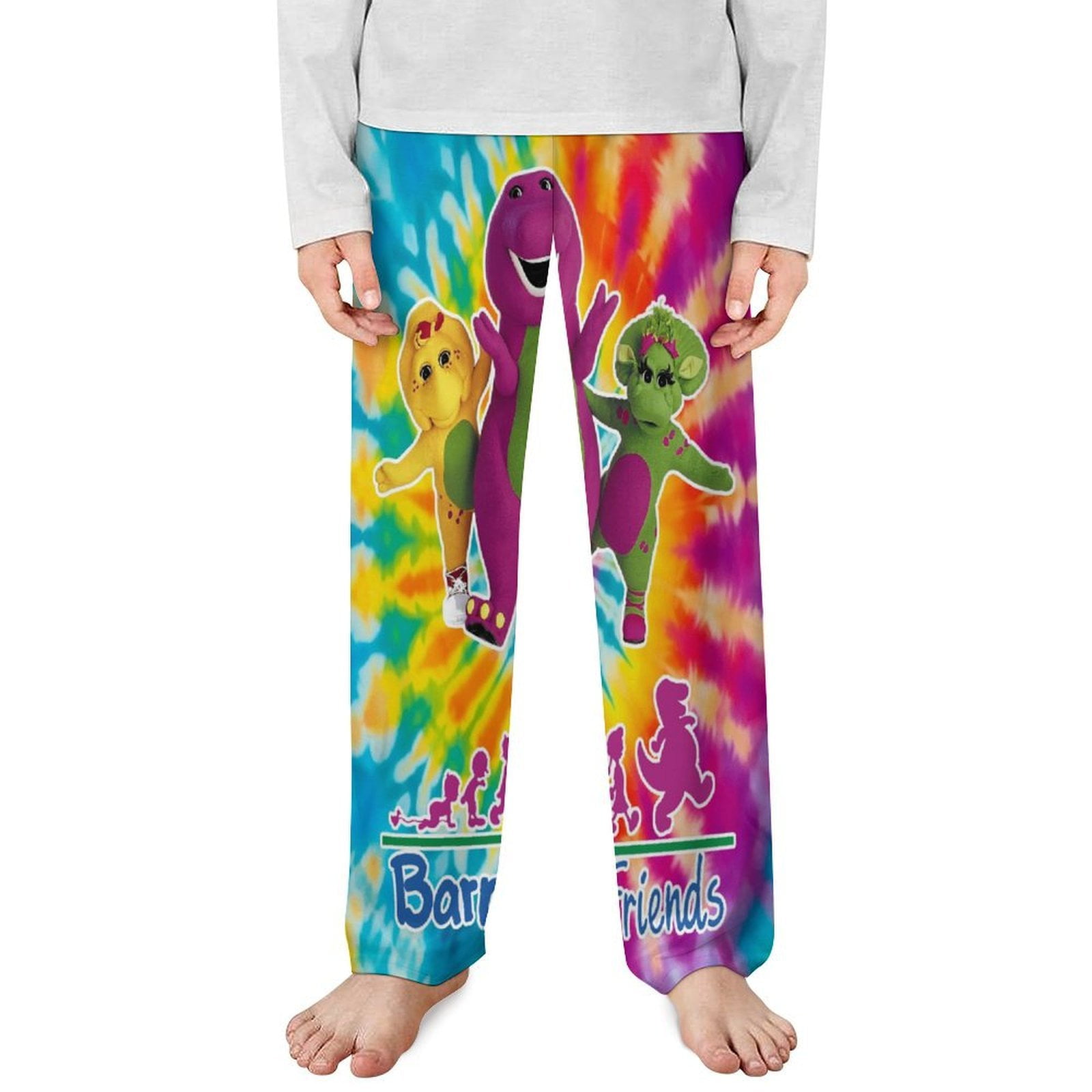 Barney Dinosaur Friends Pajama Pants Cartoon Casual Lounge PJ Bottoms ...