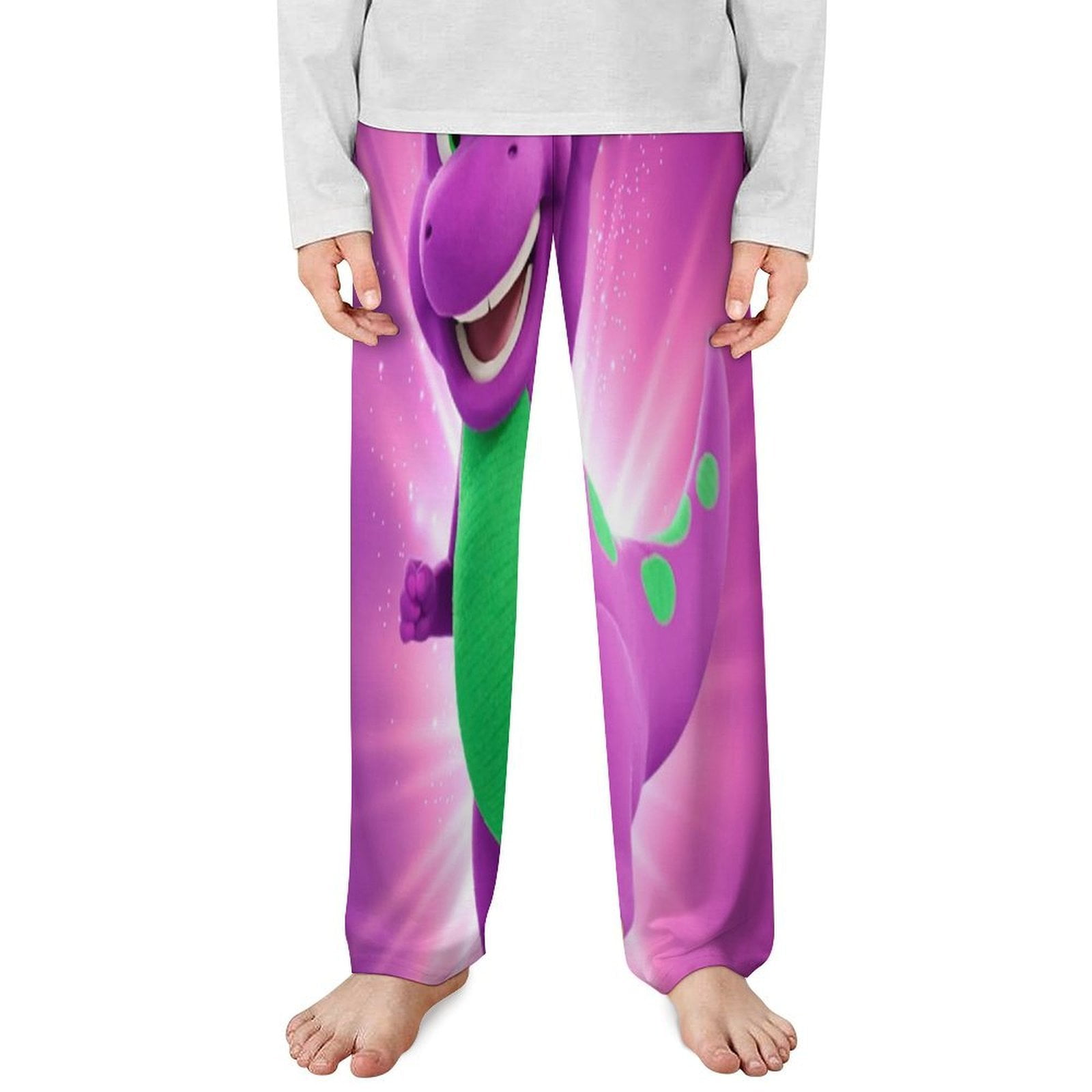 Barney Dinosaur Friends Pajama Pants Cartoon Casual Lounge PJ Bottoms ...