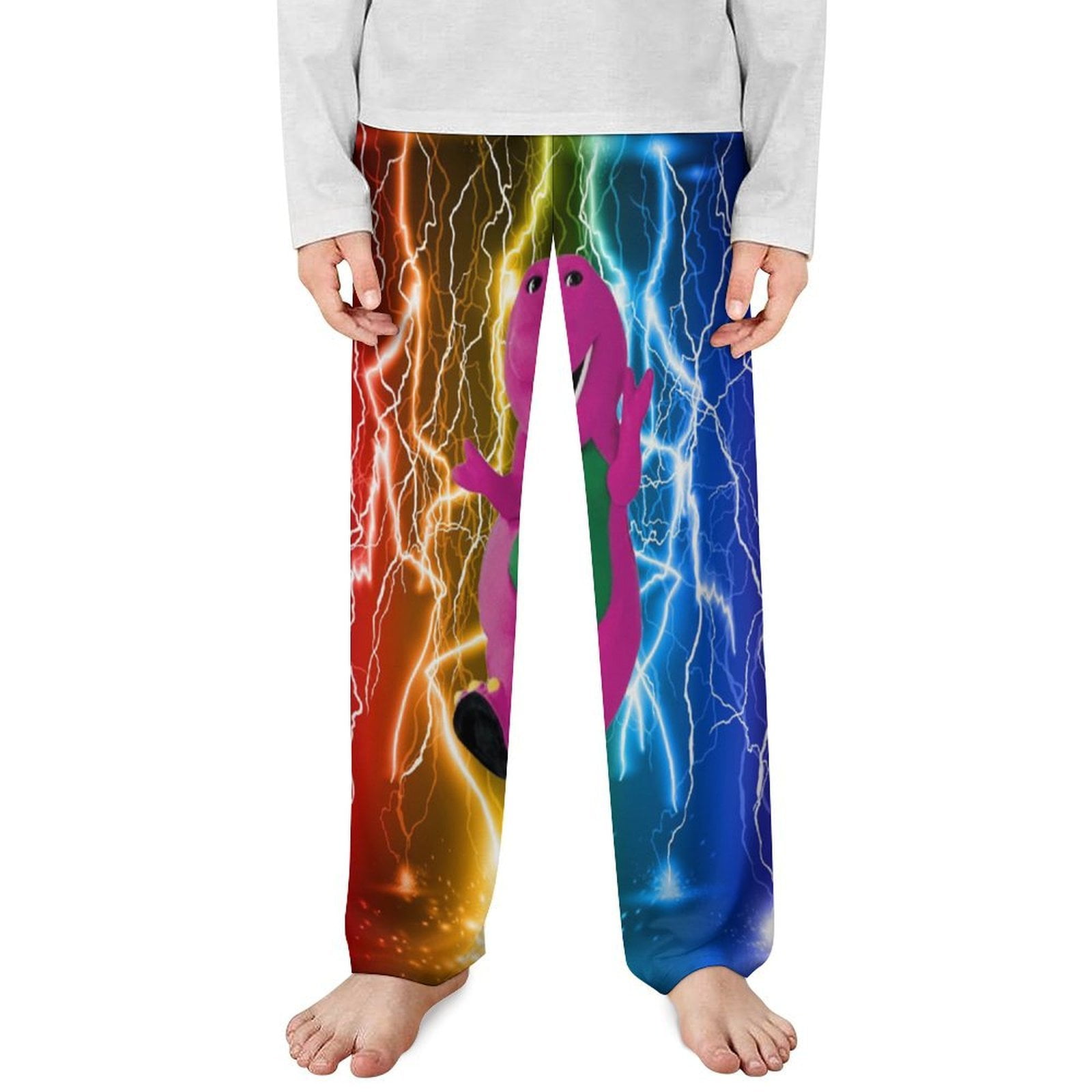Barney Dinosaur Friends Pajama Pants Cartoon Casual Lounge PJ Bottoms ...