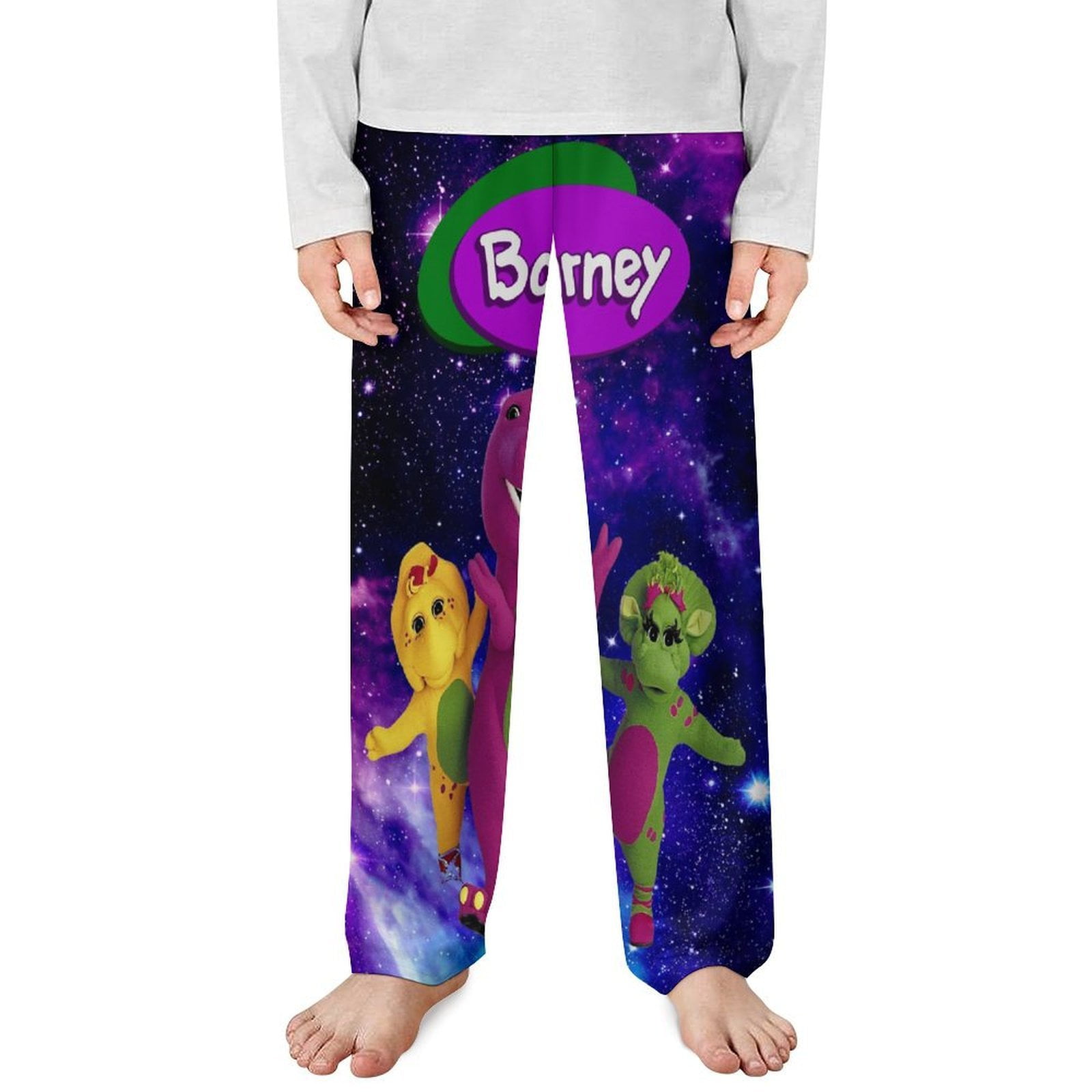 Barney Dinosaur Friends Pajama Pants Cartoon Casual Lounge PJ Bottoms ...