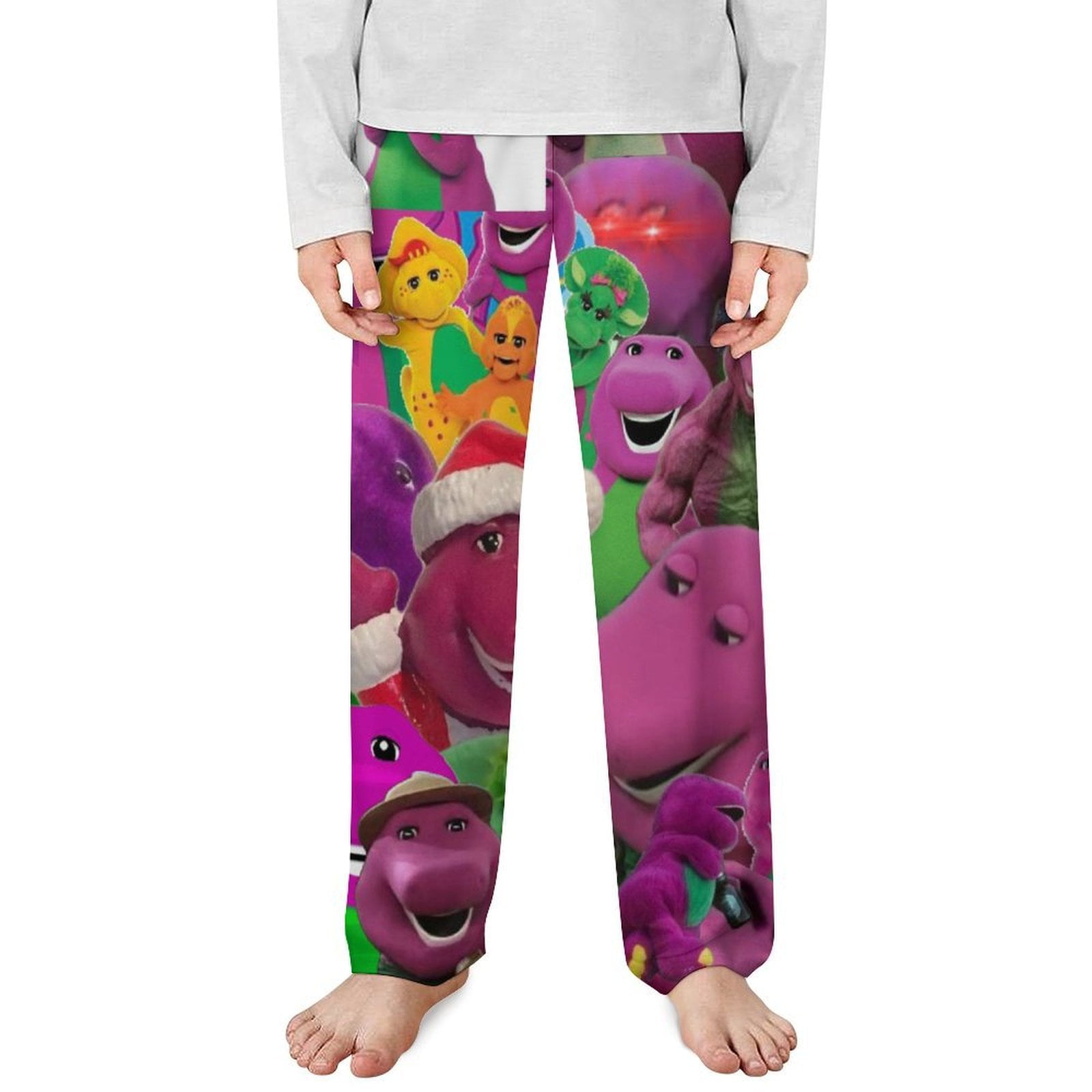 Barney Dinosaur Friends Pajama Pants Cartoon Casual Lounge PJ Bottoms ...