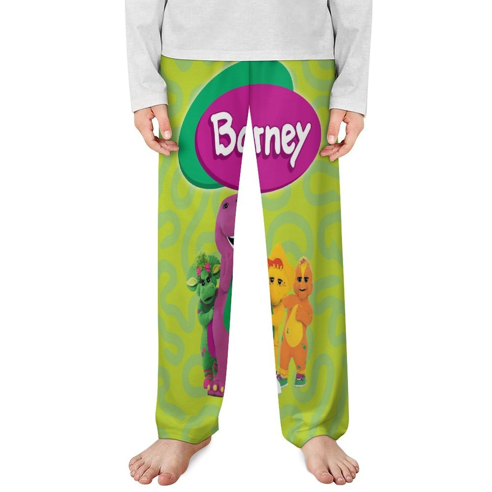Barney Dinosaur Friends Pajama Pants Cartoon Casual Lounge PJ Bottoms ...