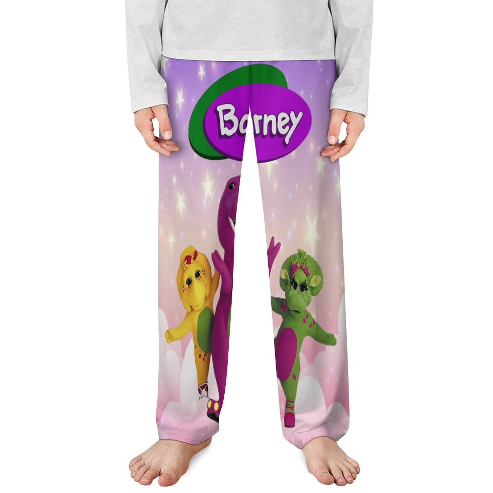 Barney Dinosaur Friends Pajama Pants Cartoon Casual Lounge PJ Bottoms ...