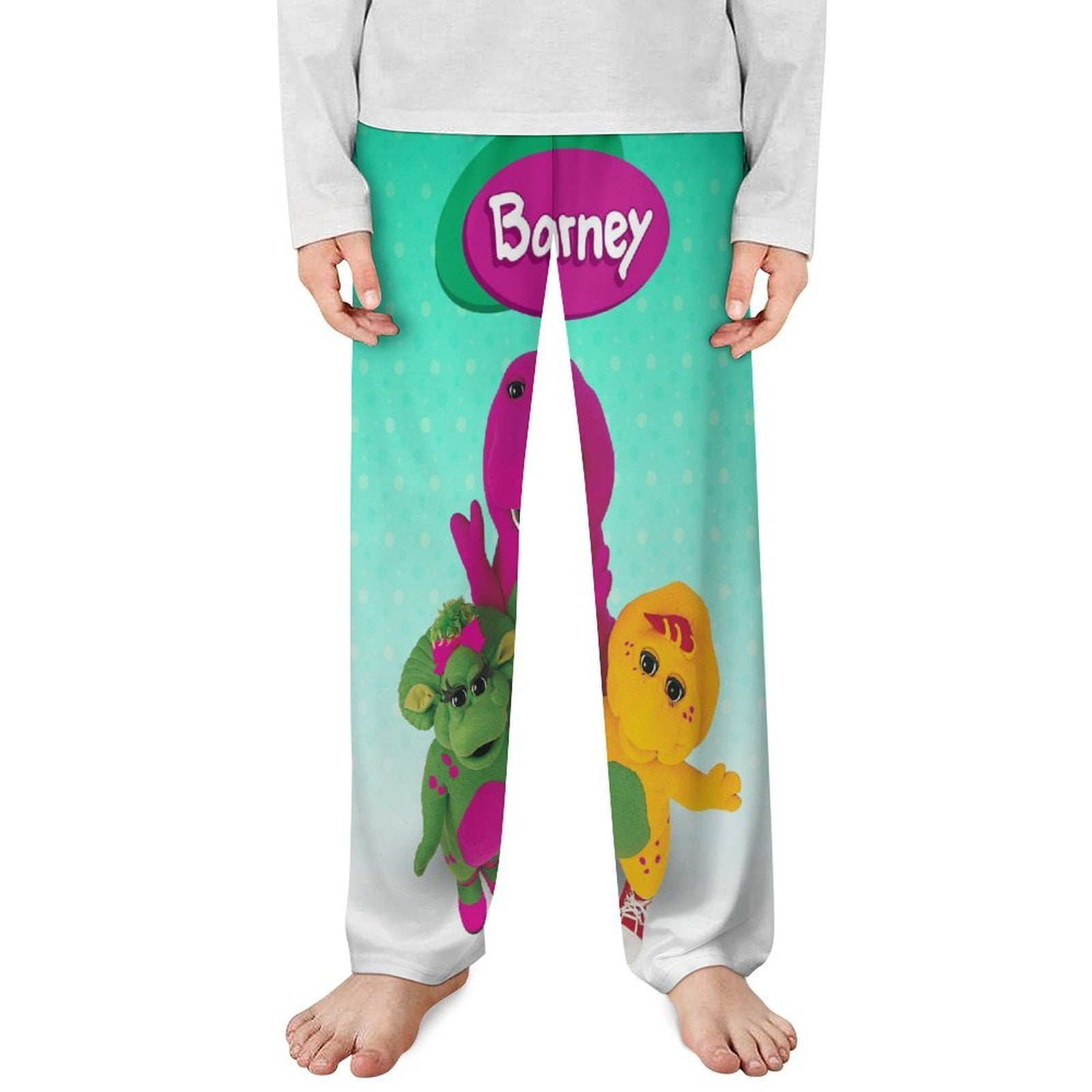 Barney Dinosaur Friends Pajama Pants Cartoon Casual Lounge PJ Bottoms ...